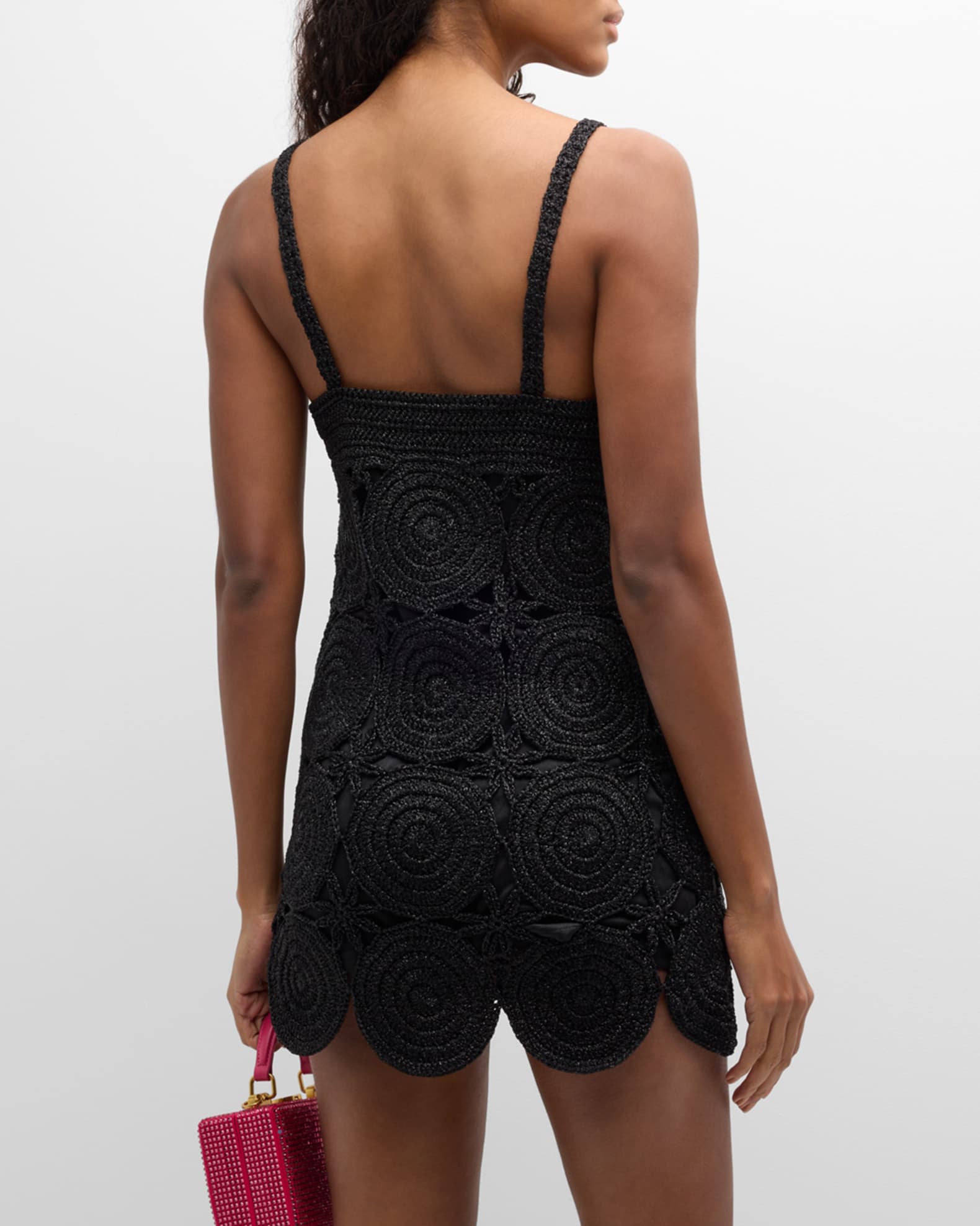 SIMONMILLER Beep Beep Crochet Mini Dress | Neiman Marcus
