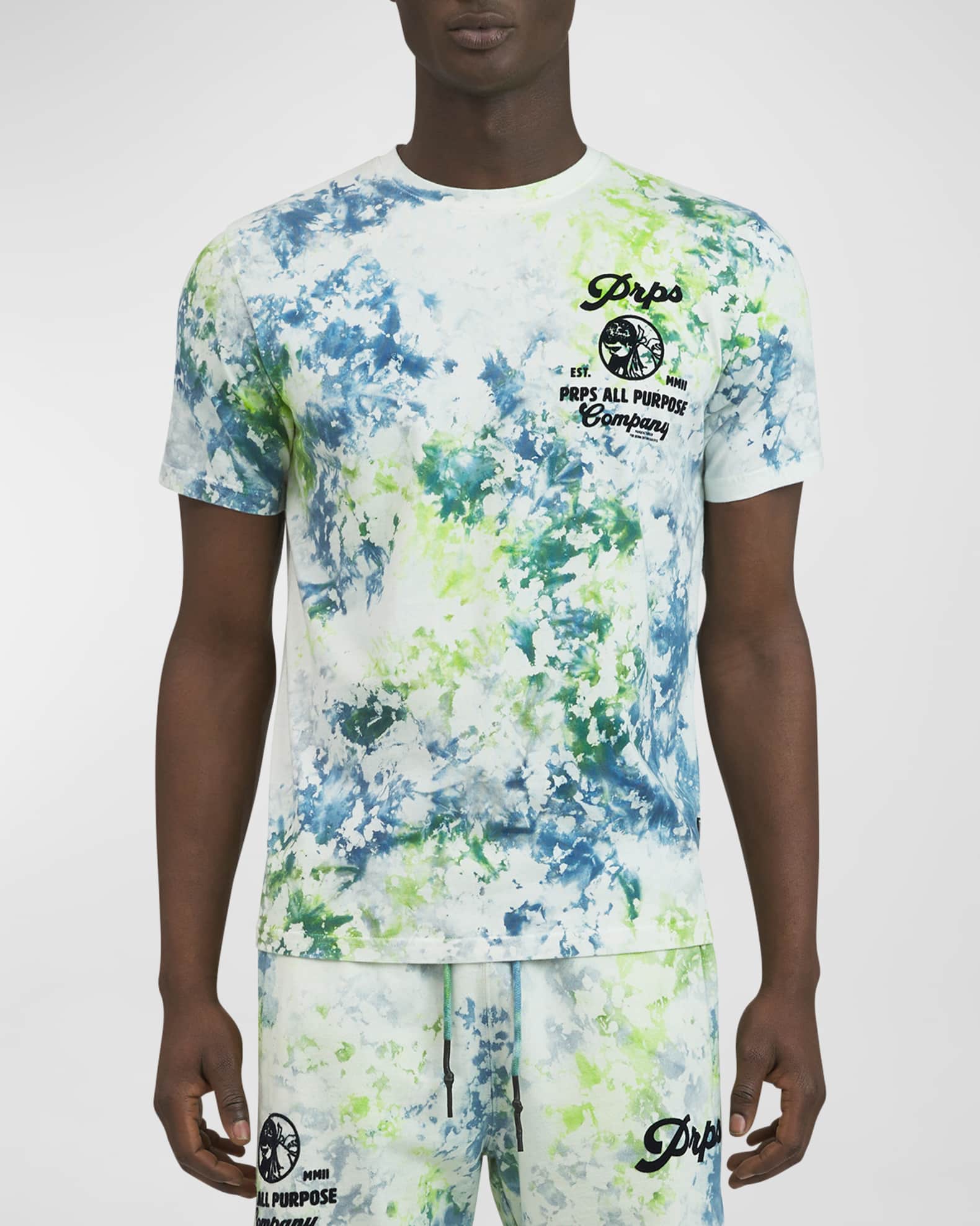 PRPS Men's Nara Tie-Dye Logo T-Shirt | Neiman Marcus