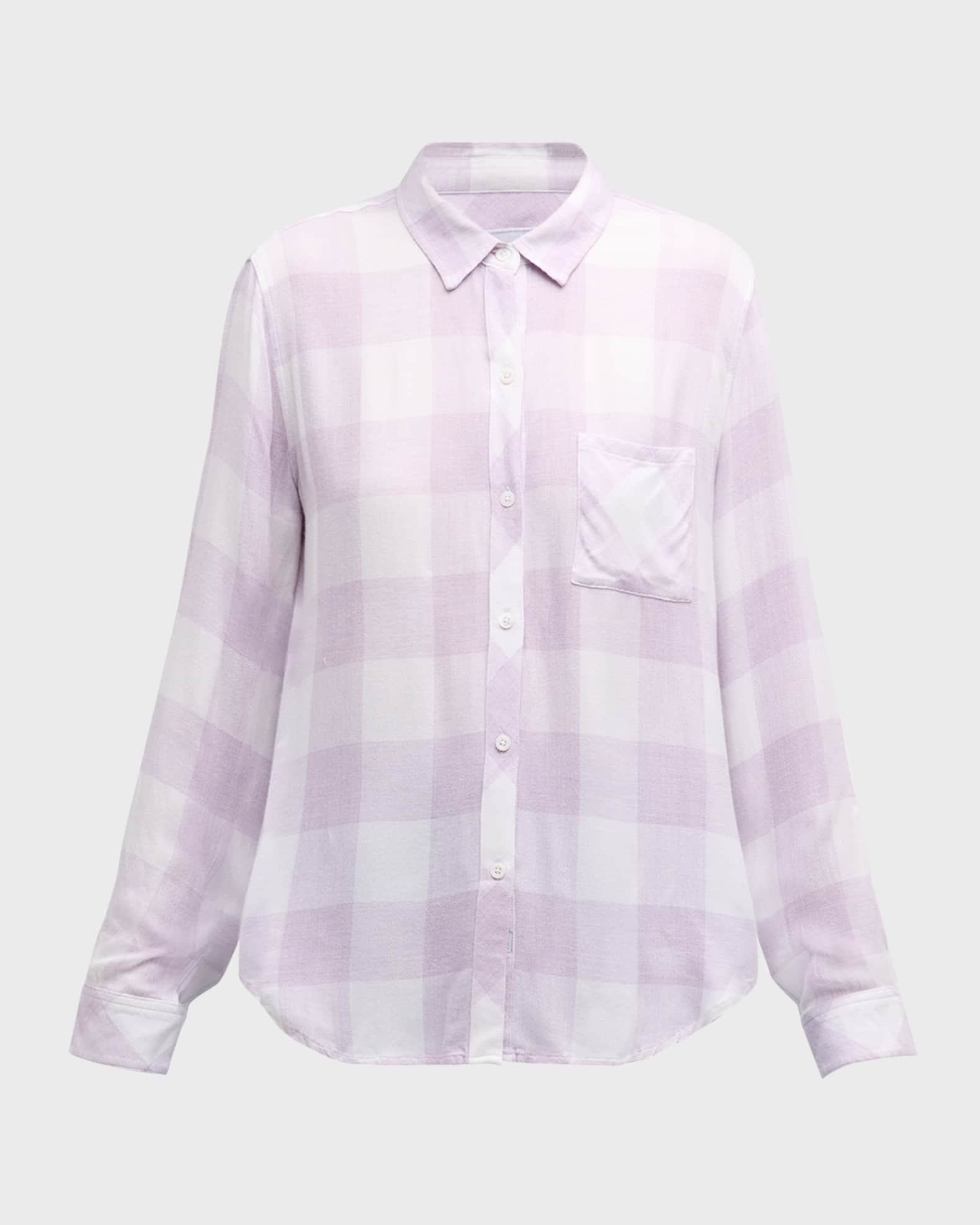 Rails Hunter Gingham Button-Front Shirt | Neiman Marcus