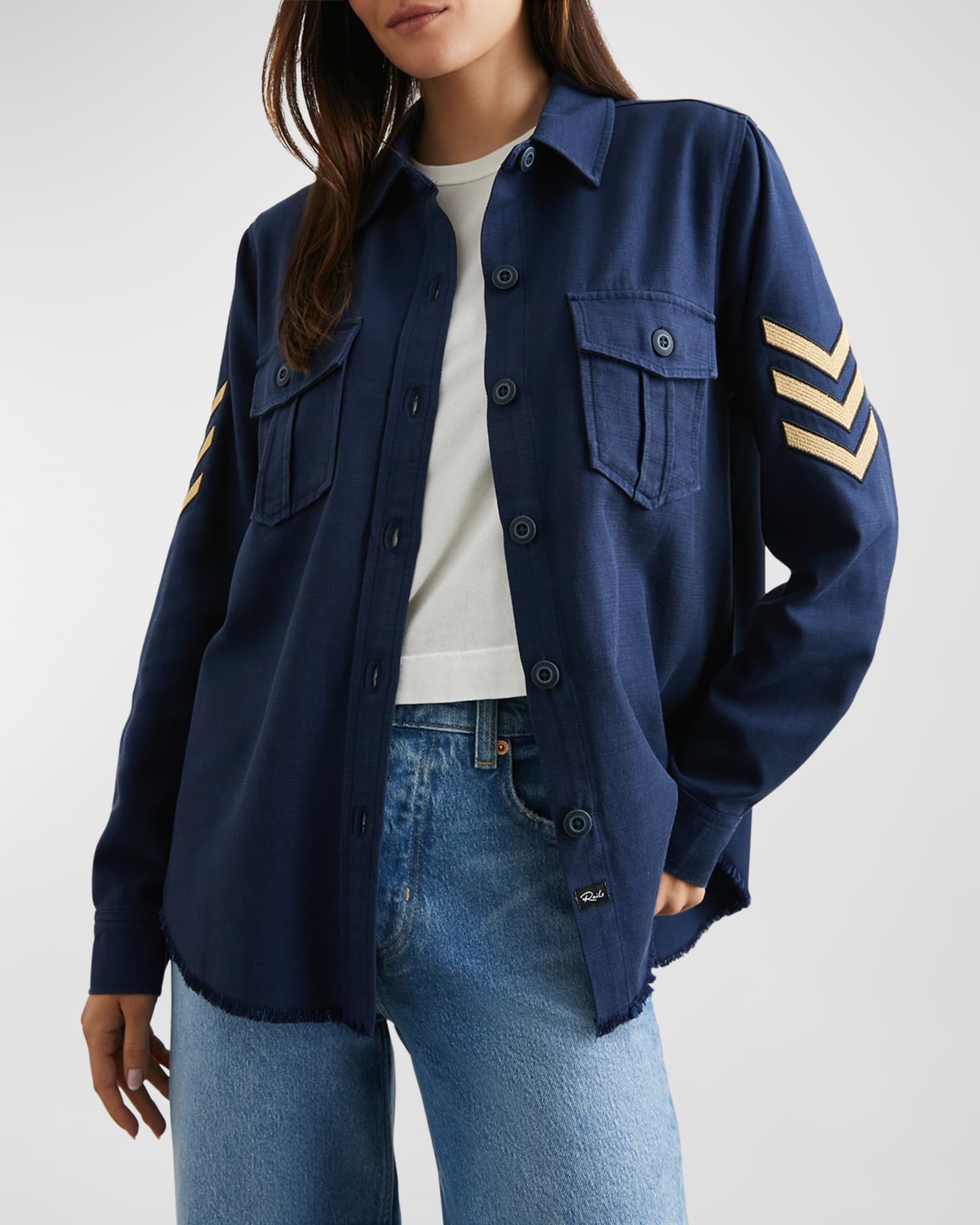 Rails Loren Military Shirt Jacket | Neiman Marcus