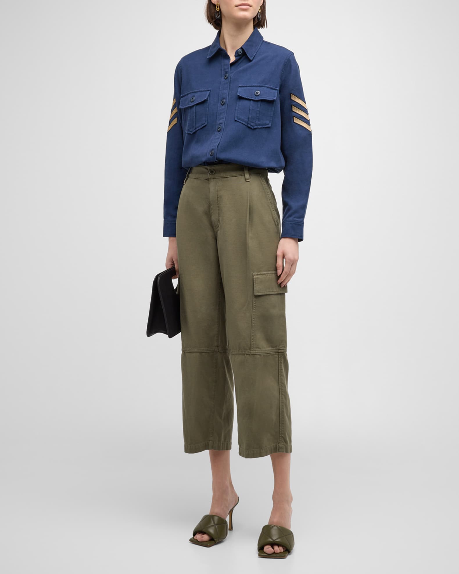 Rails Loren Military Shirt Jacket | Neiman Marcus