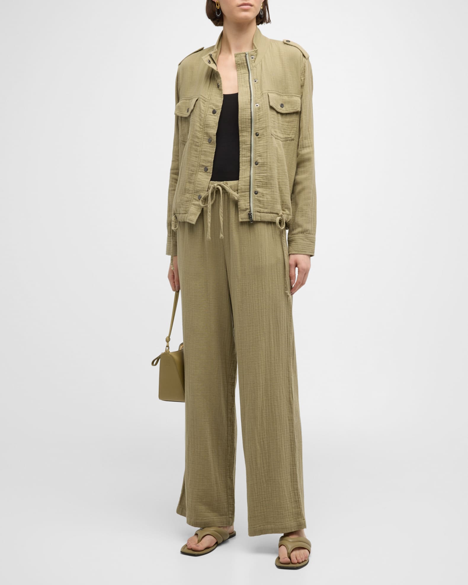 Rails Collins Gauze Military Jacket | Neiman Marcus