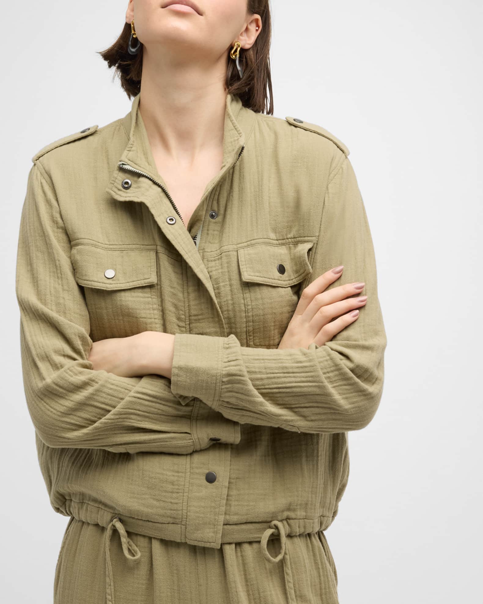 Rails Collins Gauze Military Jacket | Neiman Marcus