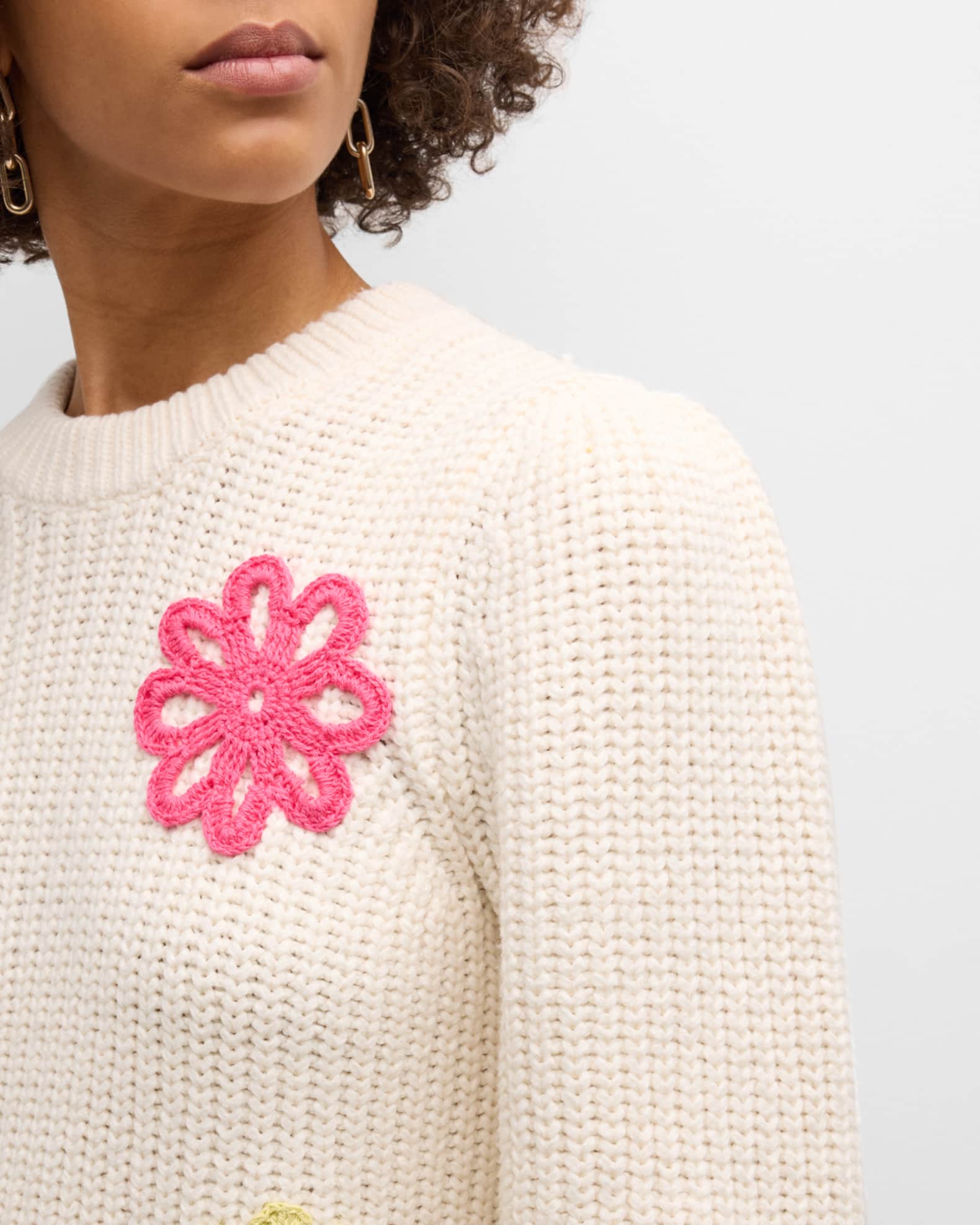Rails Romy Daisy Embroidered Sweater | Neiman Marcus