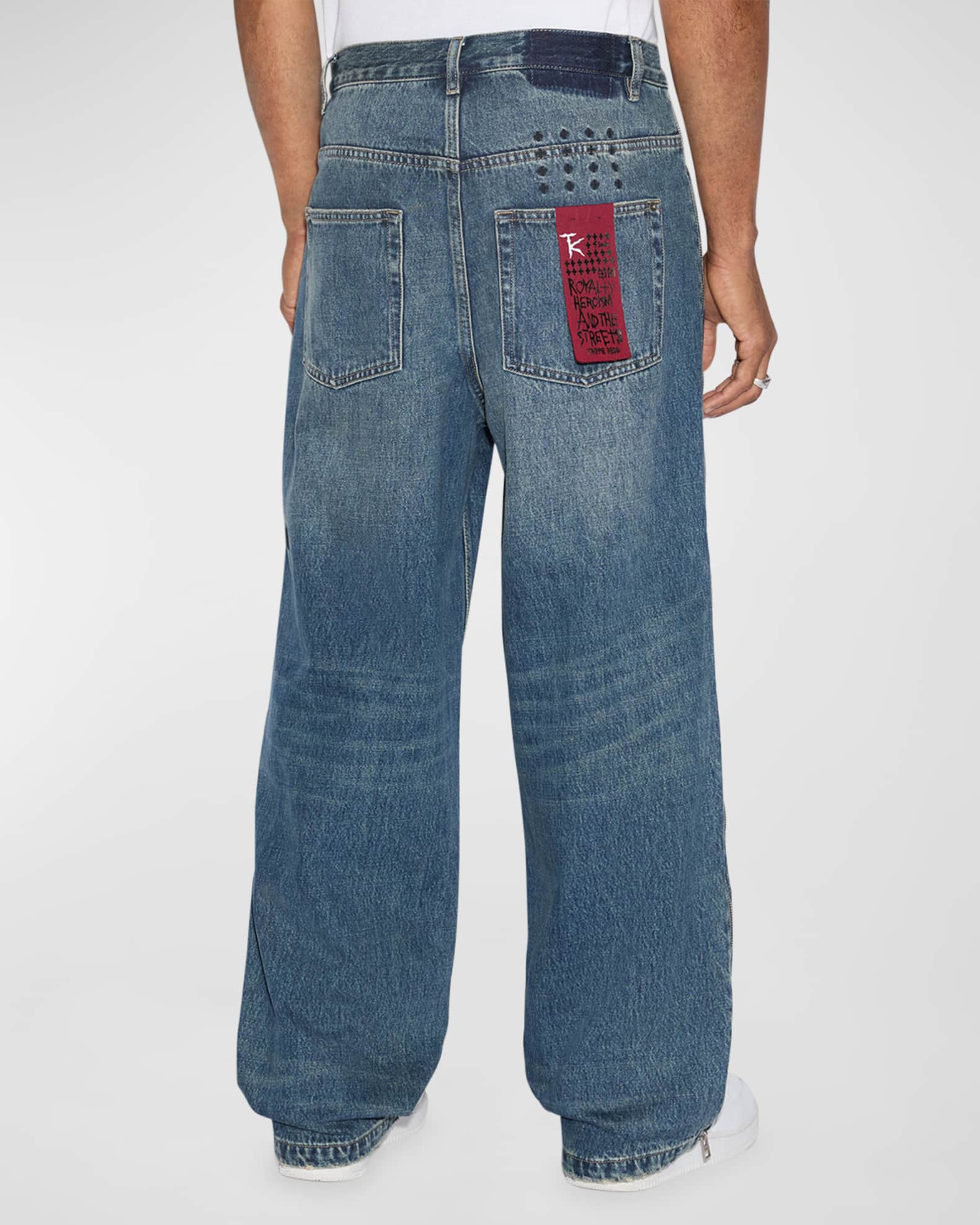 Ksubi x Trippie Redd Men's Maxx Zip Trip Jeans | Neiman Marcus