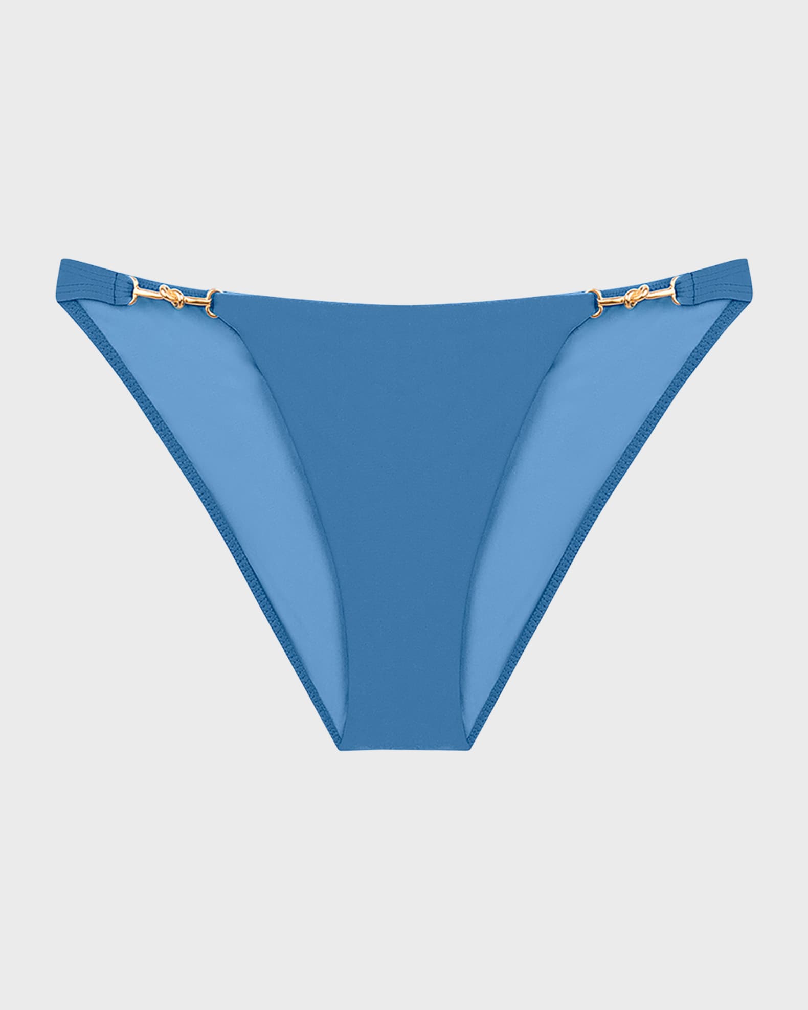 Vix Solid Cora Detail Full Bikini Bottoms | Neiman Marcus