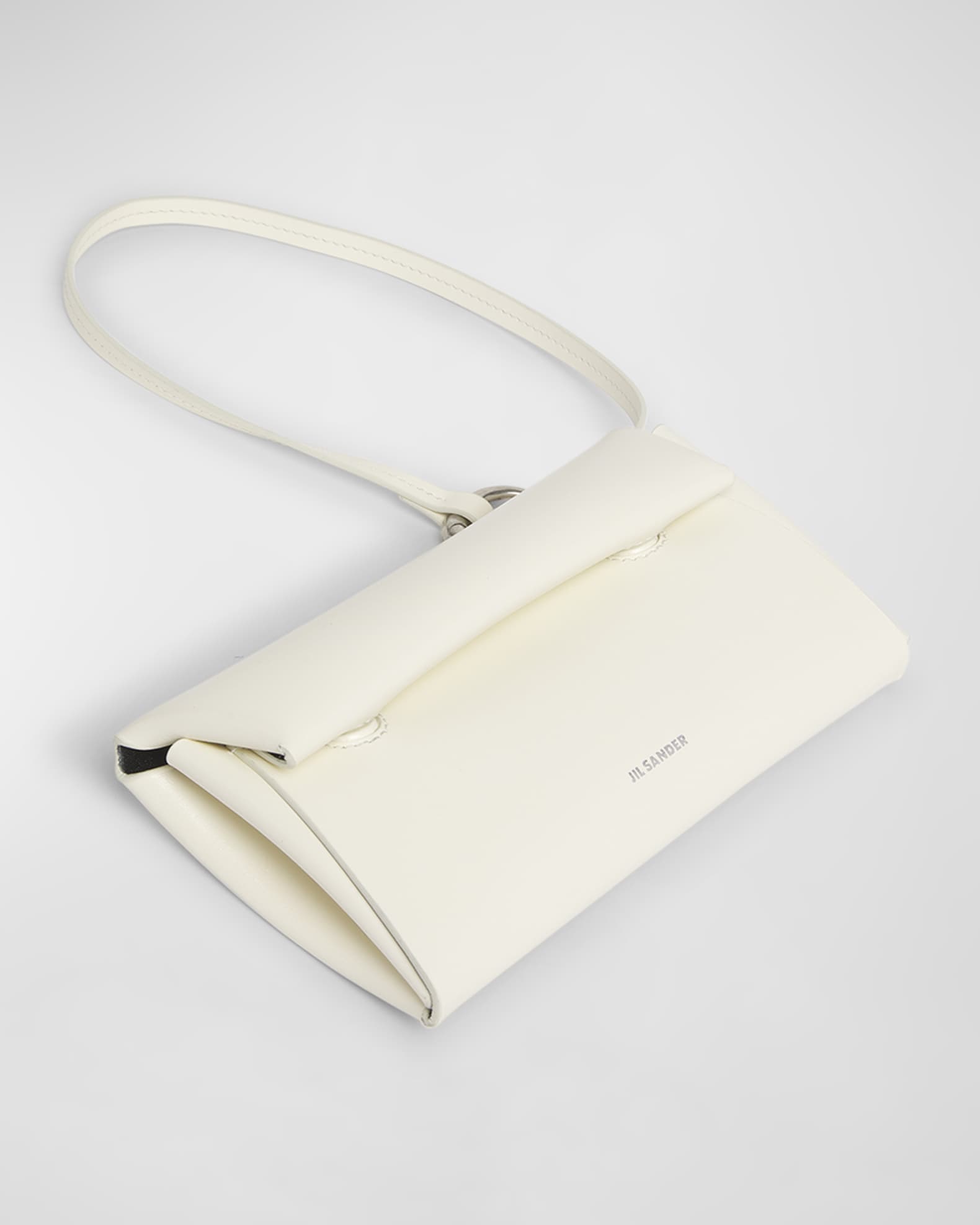 Jil Sander Small Envelope Flap Leather Shoulder Bag | Neiman Marcus