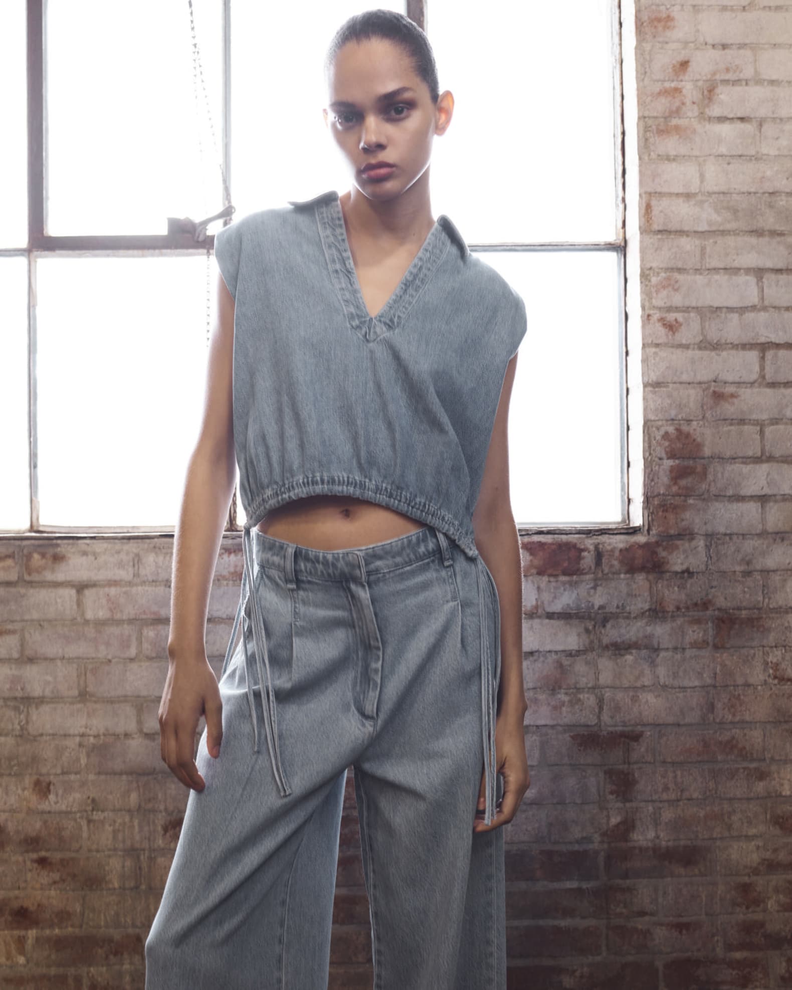 Rag & Bone Ultra Featherweight Fiona Crop Top | Neiman Marcus
