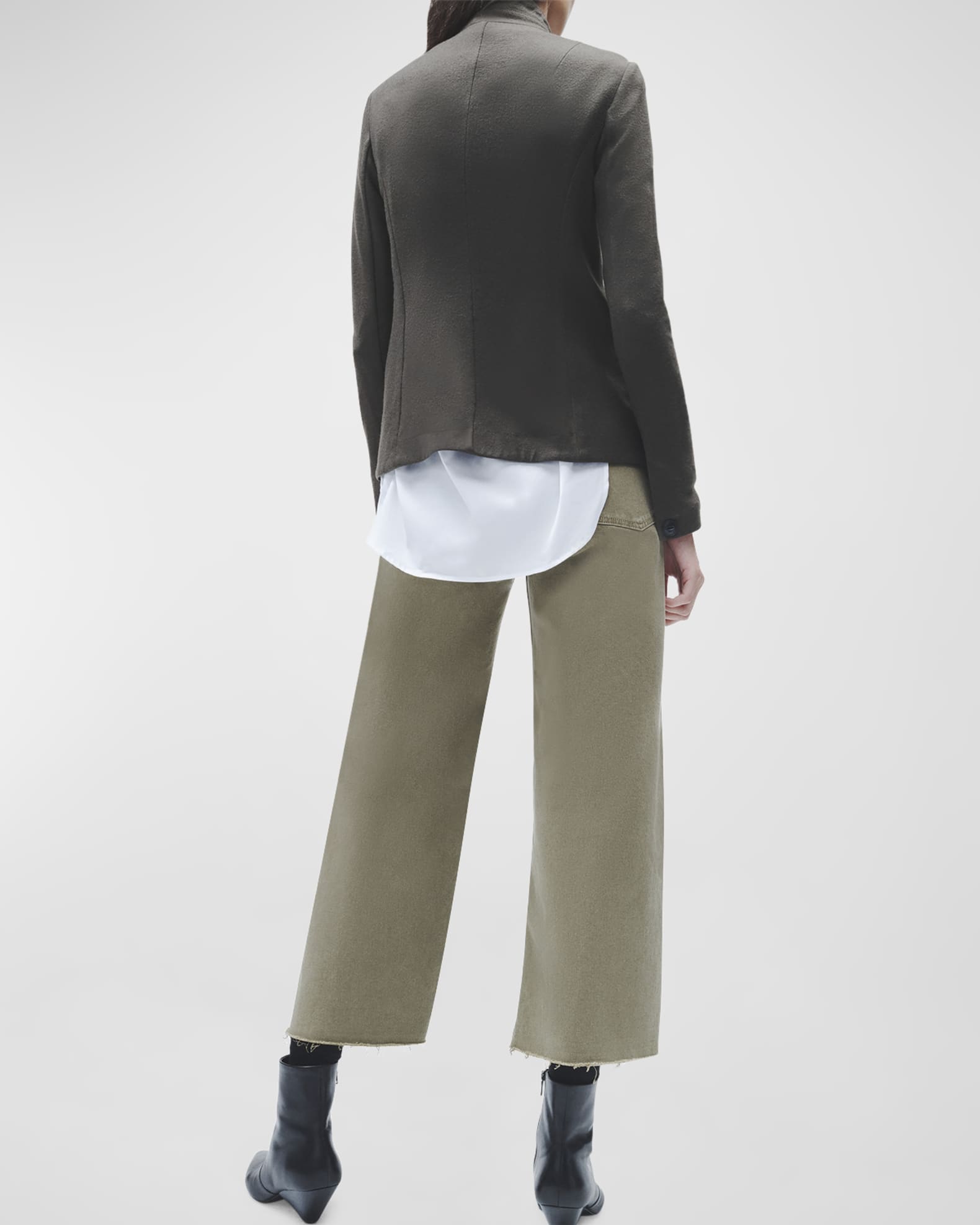 Rag & Bone Andi Wide-Leg Raw Hem Jeans | Neiman Marcus