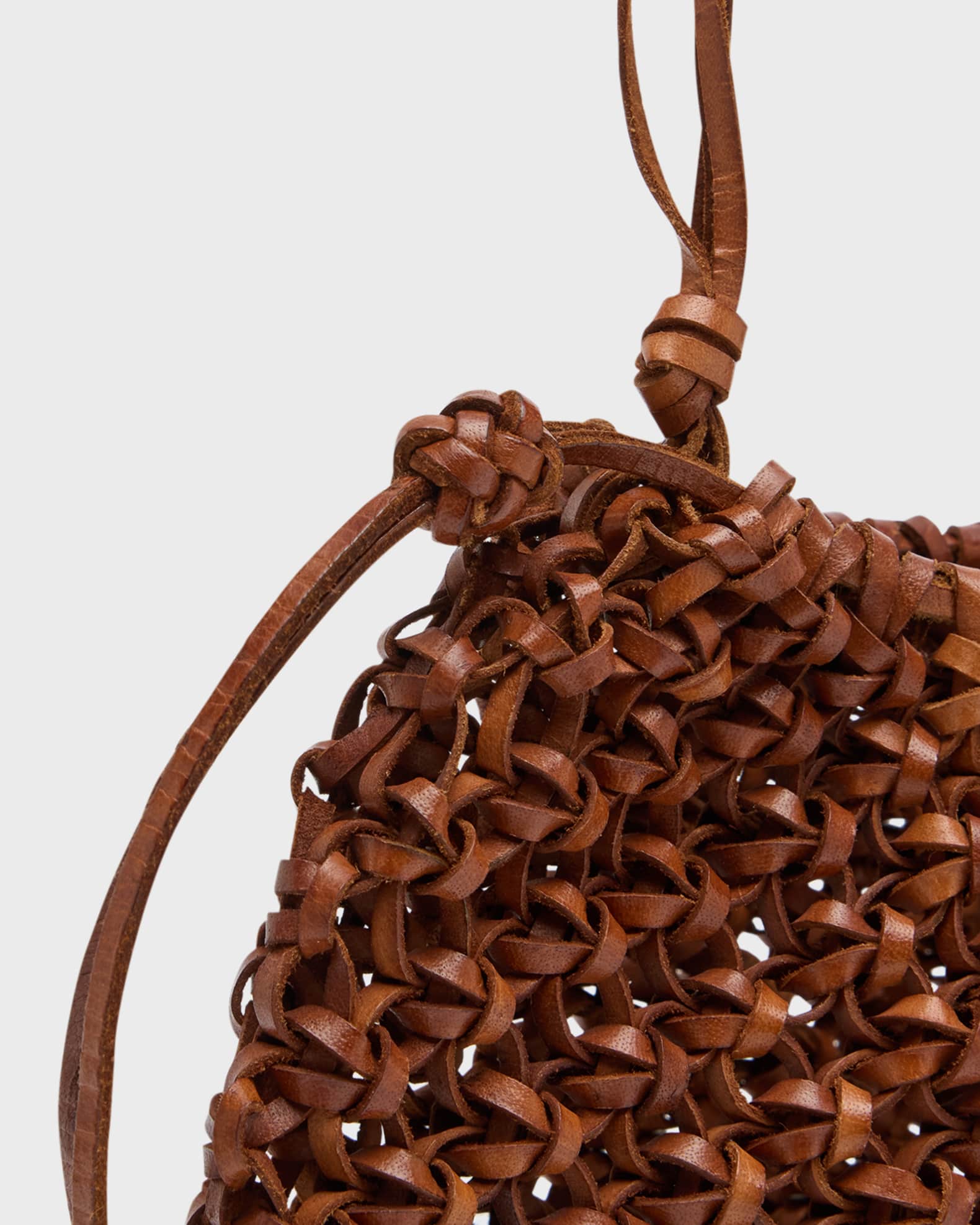 Ulla Johnson Tulia Knotted Leather Crossbody Bag | Neiman Marcus