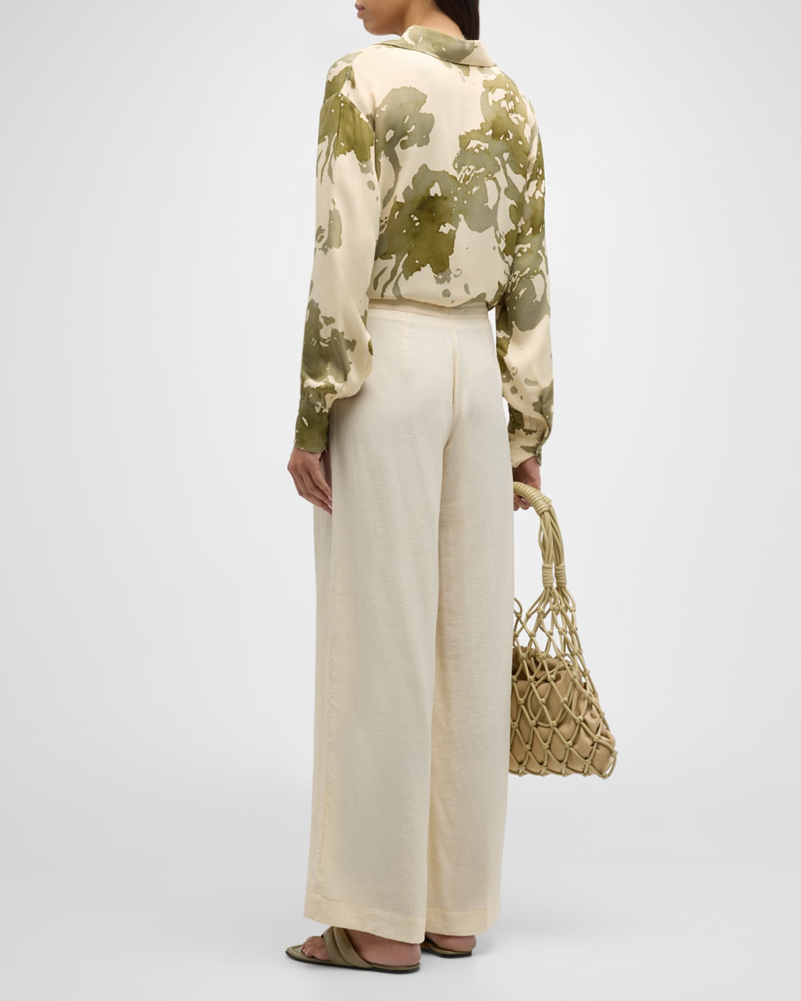 pinkfilosofy Rivera Button-Front Blouse | Neiman Marcus