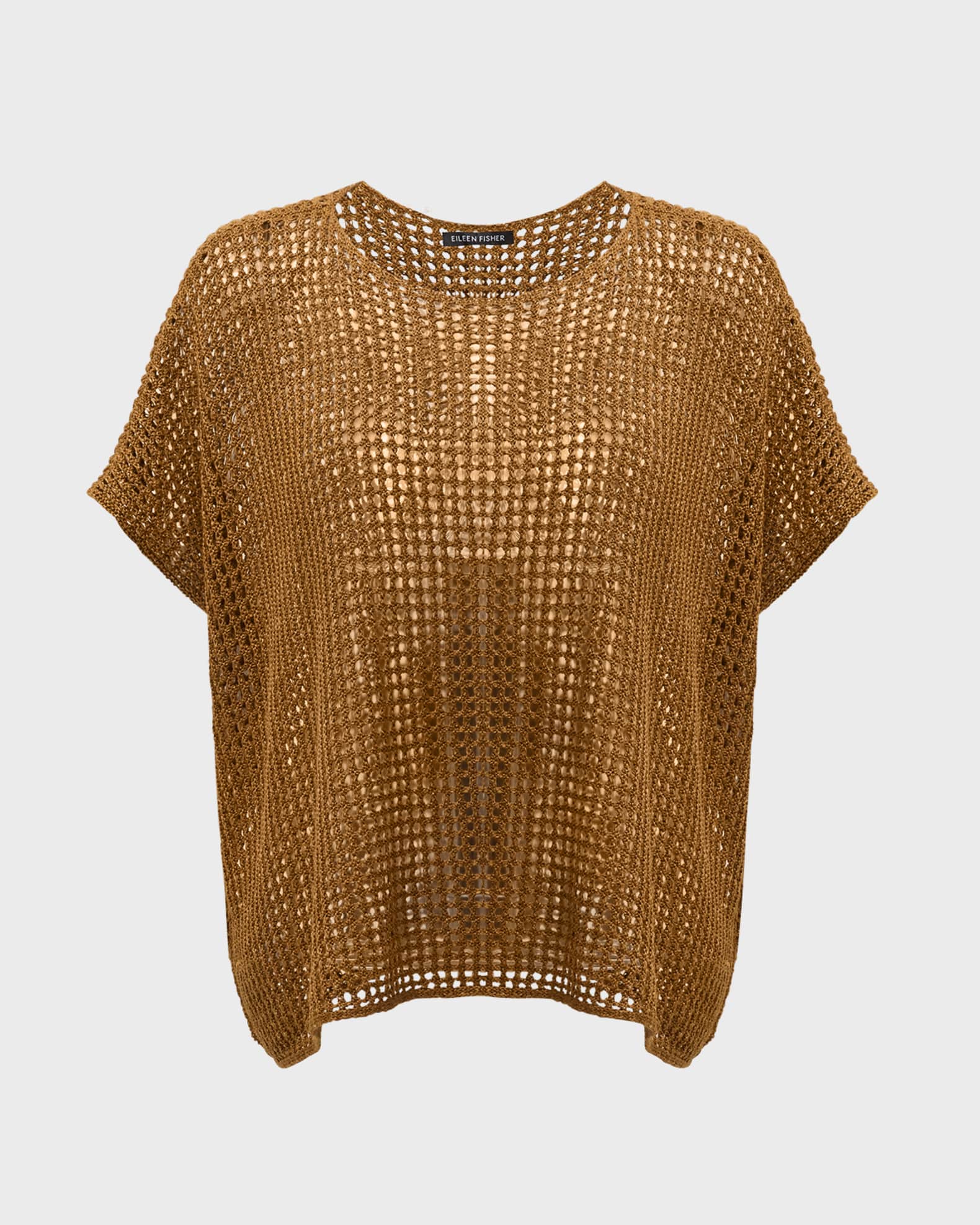 Eileen Fisher Open-Knit Organic Linen Sweater | Neiman Marcus