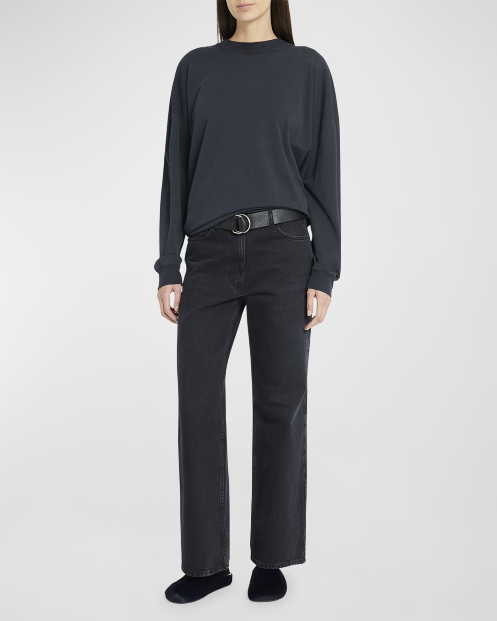 THE ROW Dan Wide-Leg Jeans | Neiman Marcus