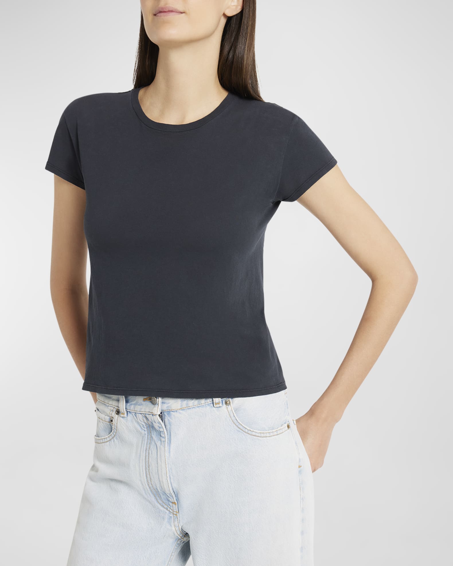 THE ROW Tori Short Sleeve Top | Neiman Marcus