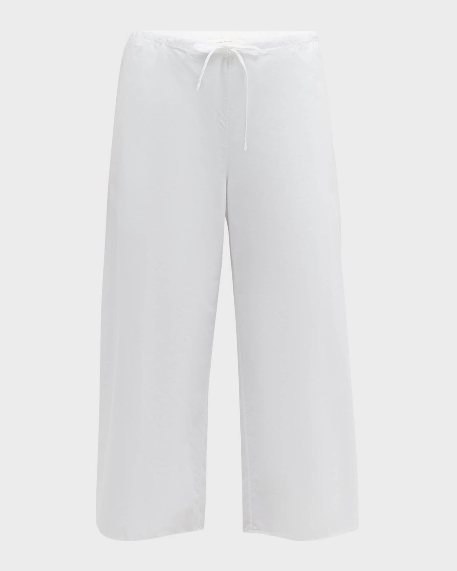 THE ROW Jubin Drawstring Cropped Pants | Neiman Marcus