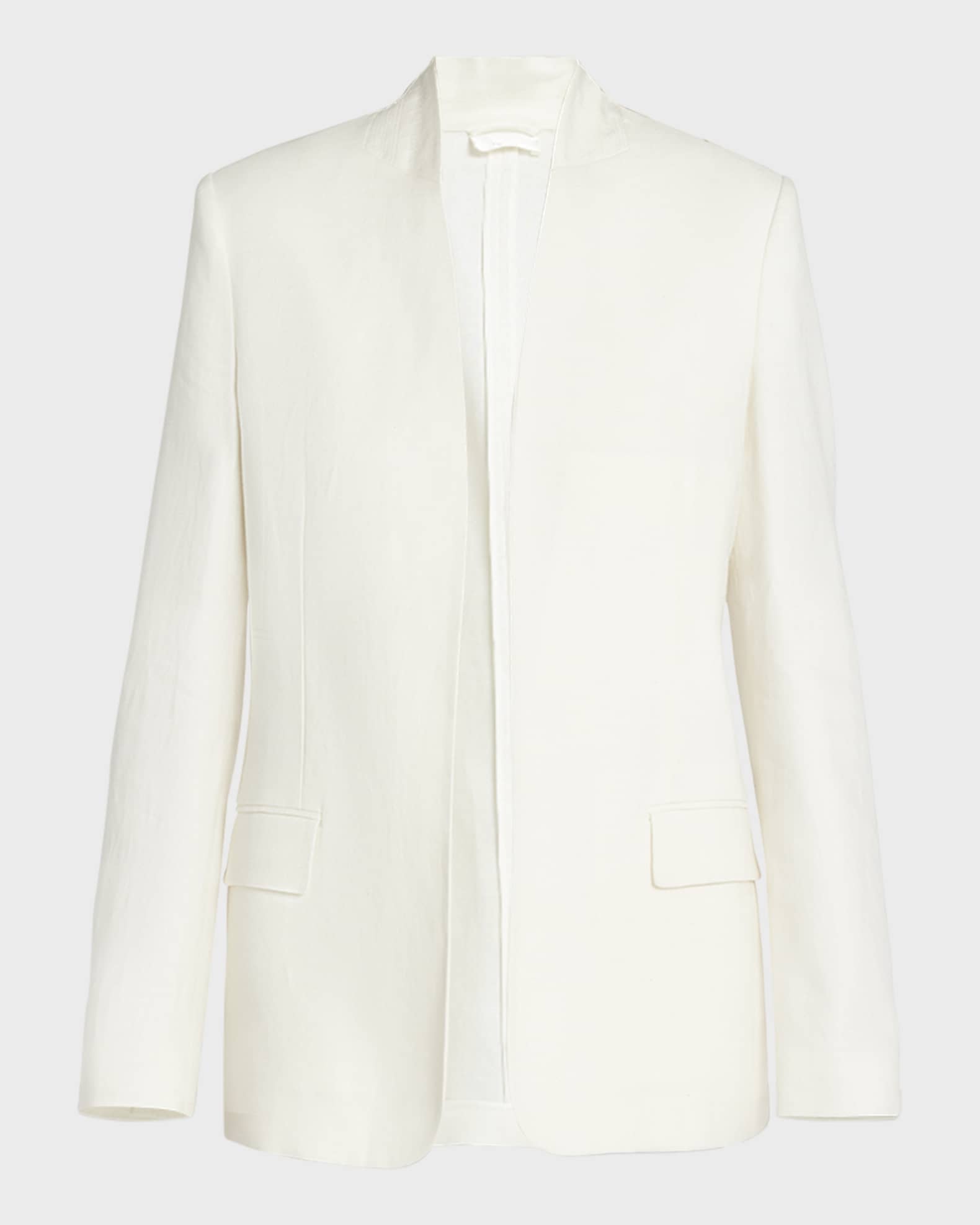 THE ROW Harvy Open-Front Linen Jacket | Neiman Marcus