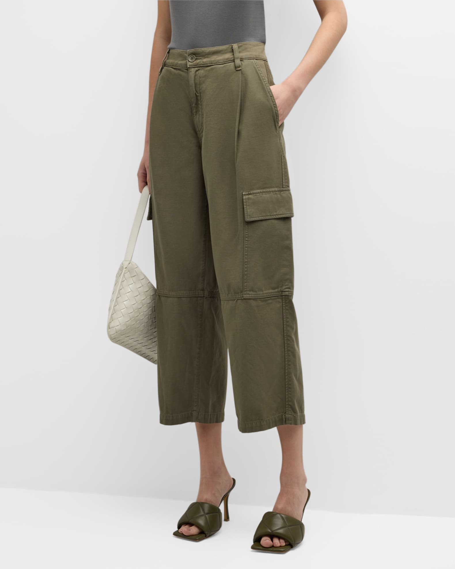 AGOLDE Jericho Cropped Cargo Pants | Neiman Marcus