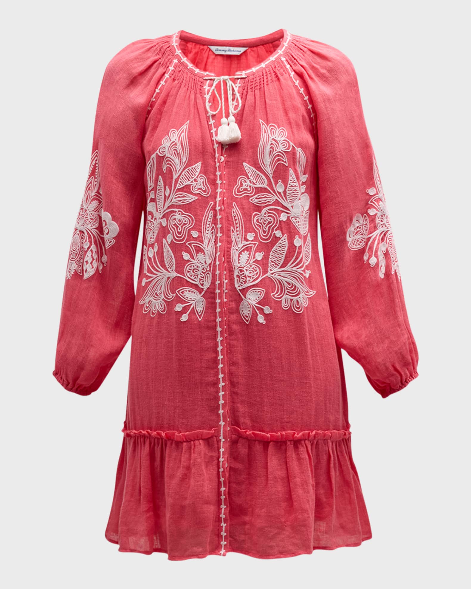 Tommy Bahama Linen Gauze Tunic Dress | Neiman Marcus