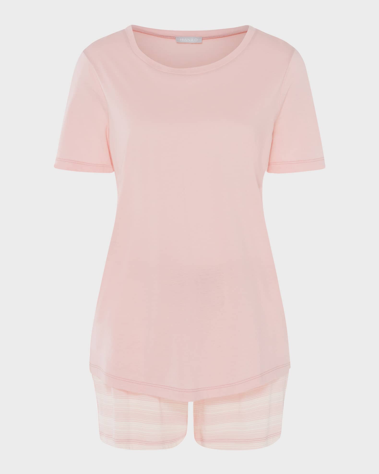 Hanro Laura Striped Short Cotton-Modal Pajama Set | Neiman Marcus