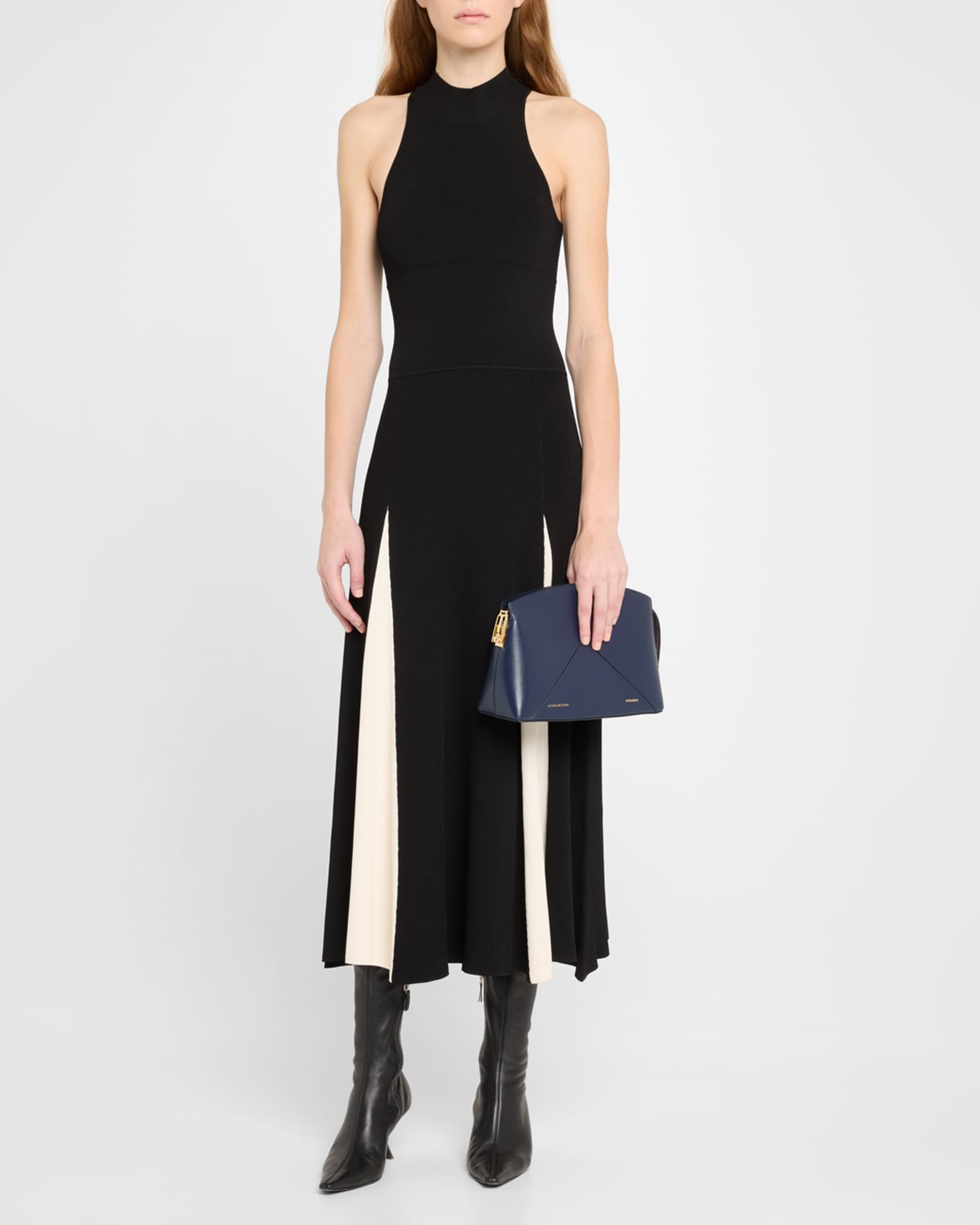 Victoria Beckham Zip Leather Clutch Bag | Neiman Marcus