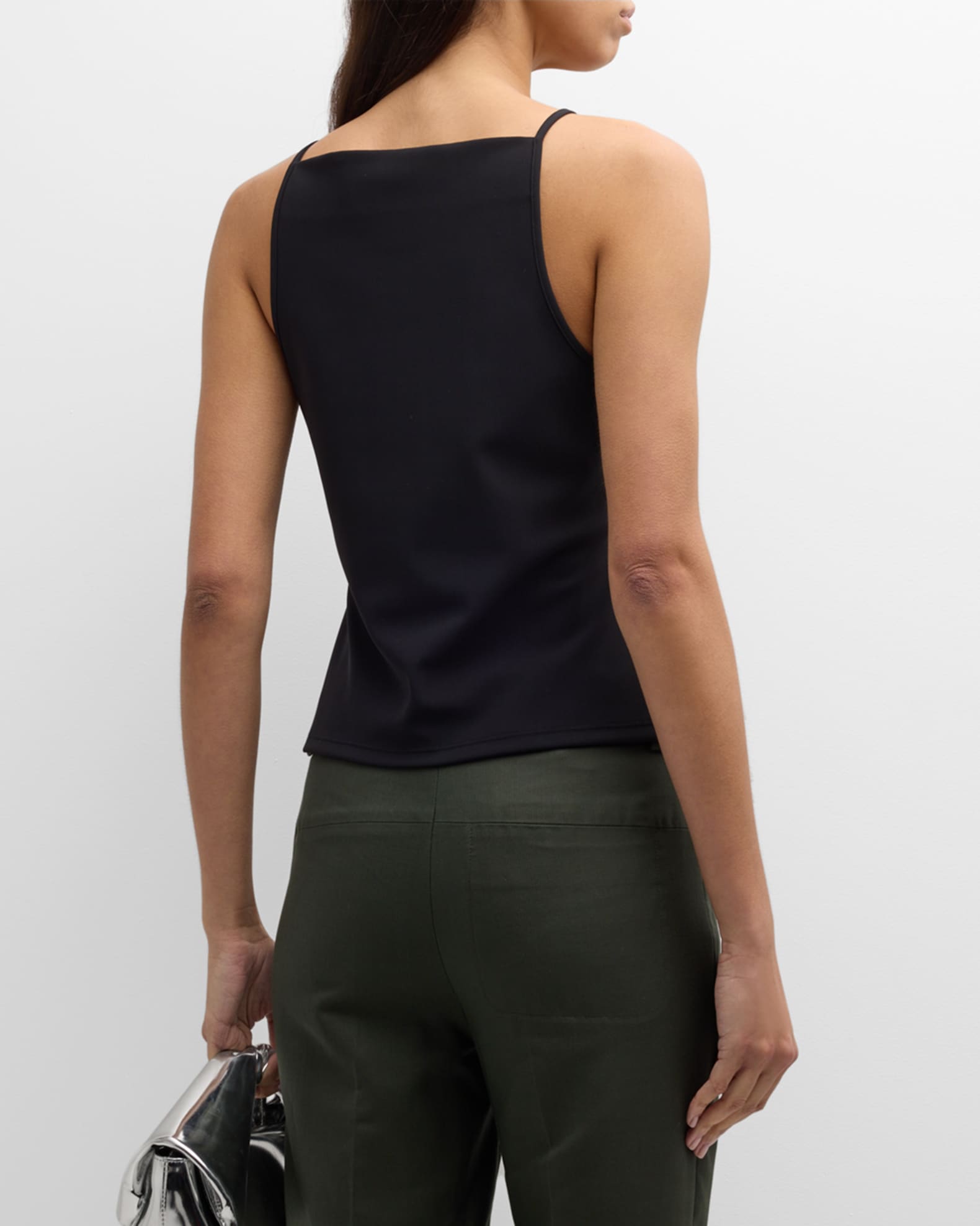 Theory Ponte Square-Neck Tank Top | Neiman Marcus