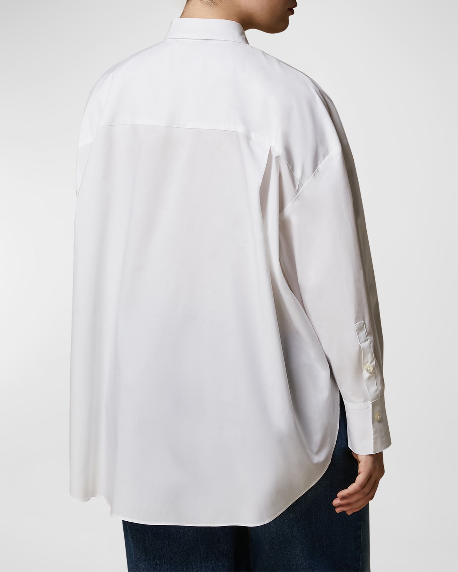 Marina Rinaldi Plus Size Pece Floral-Embroidered Poplin Shirt | Neiman ...