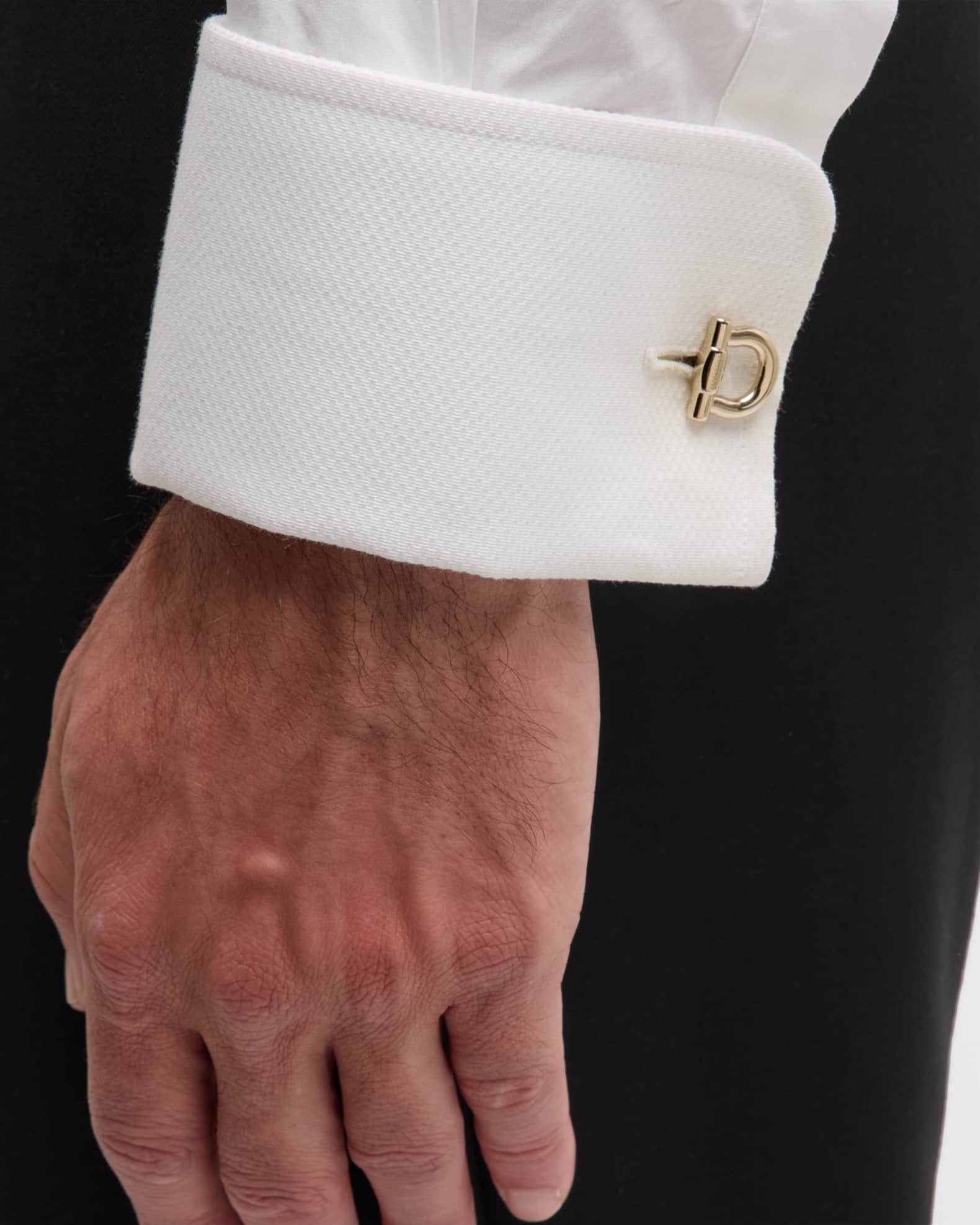 Ferragamo Men's Gancini Cufflinks | Neiman Marcus