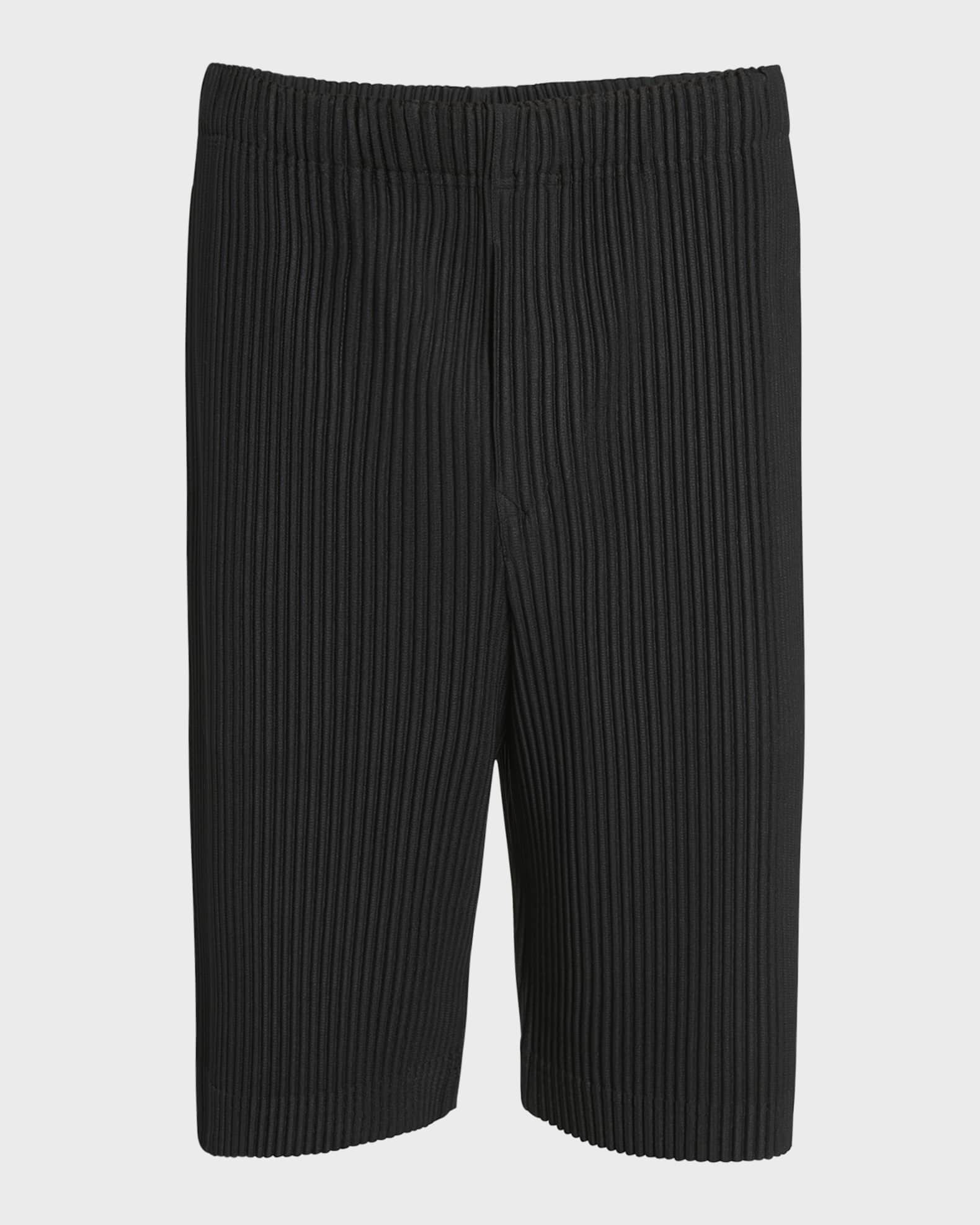 Homme Plisse Issey Miyake Men's MC May Pleated Shorts | Neiman Marcus