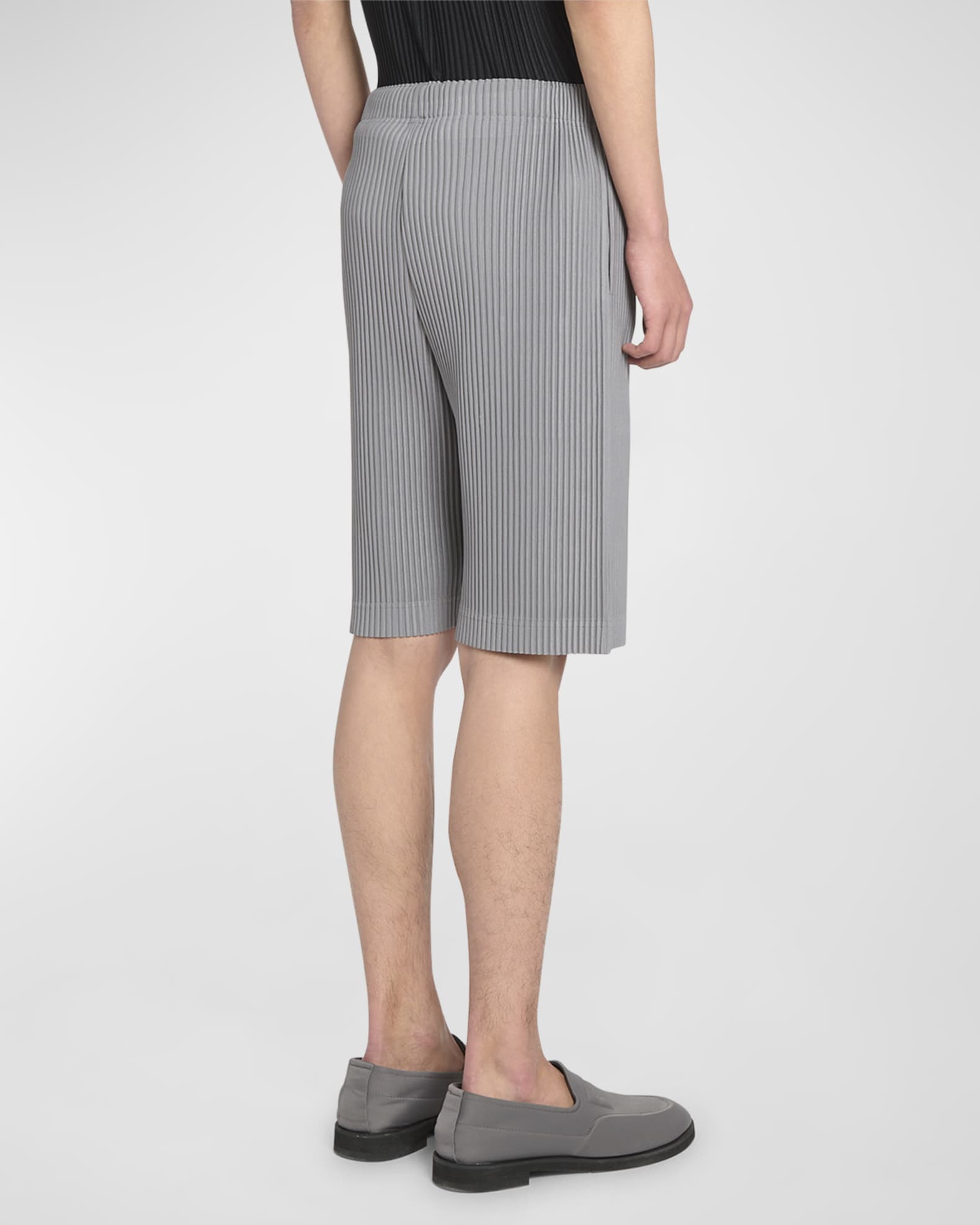 Homme Plisse Issey Miyake Men's MC May Pleated Shorts | Neiman Marcus