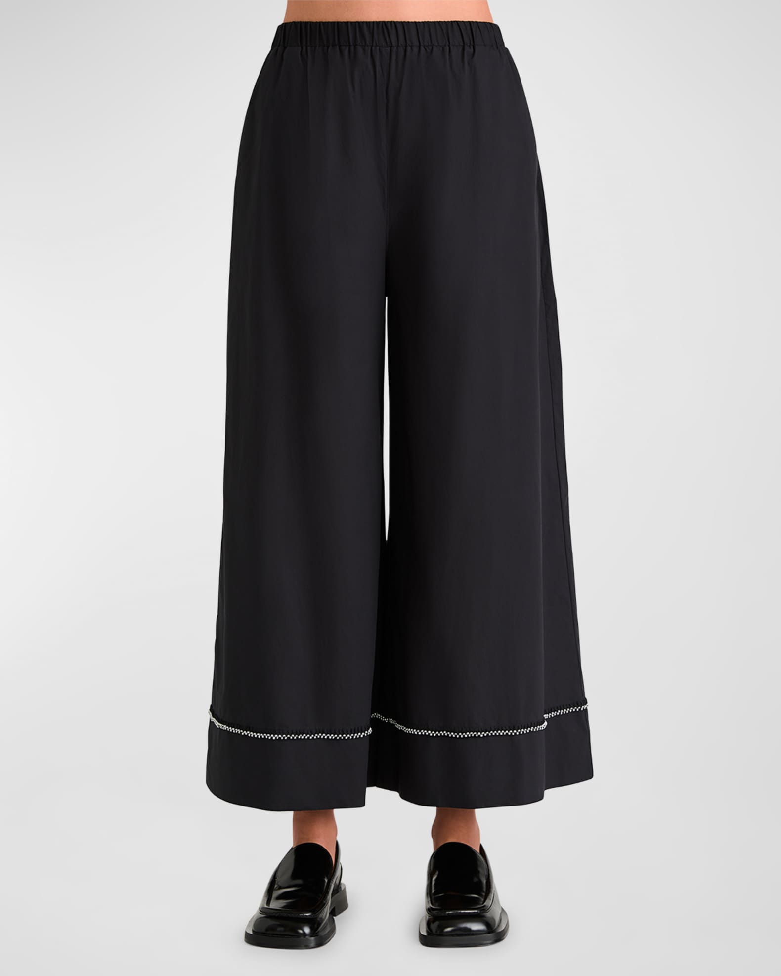 Merlette Clarion Cropped Wide-Leg Beaded Pants | Neiman Marcus