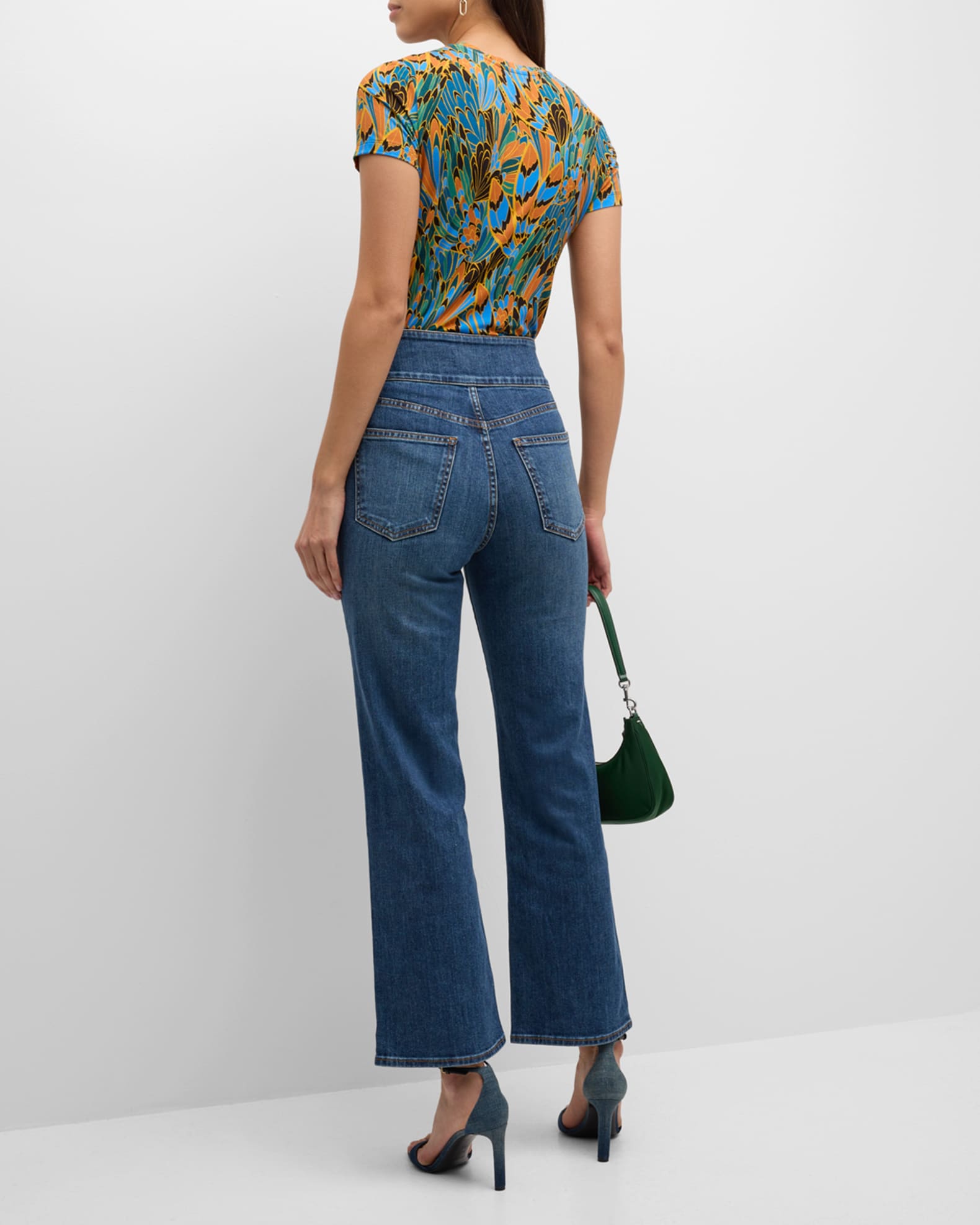Ramy Brook Liv High-Rise Straight-Leg Jeans | Neiman Marcus