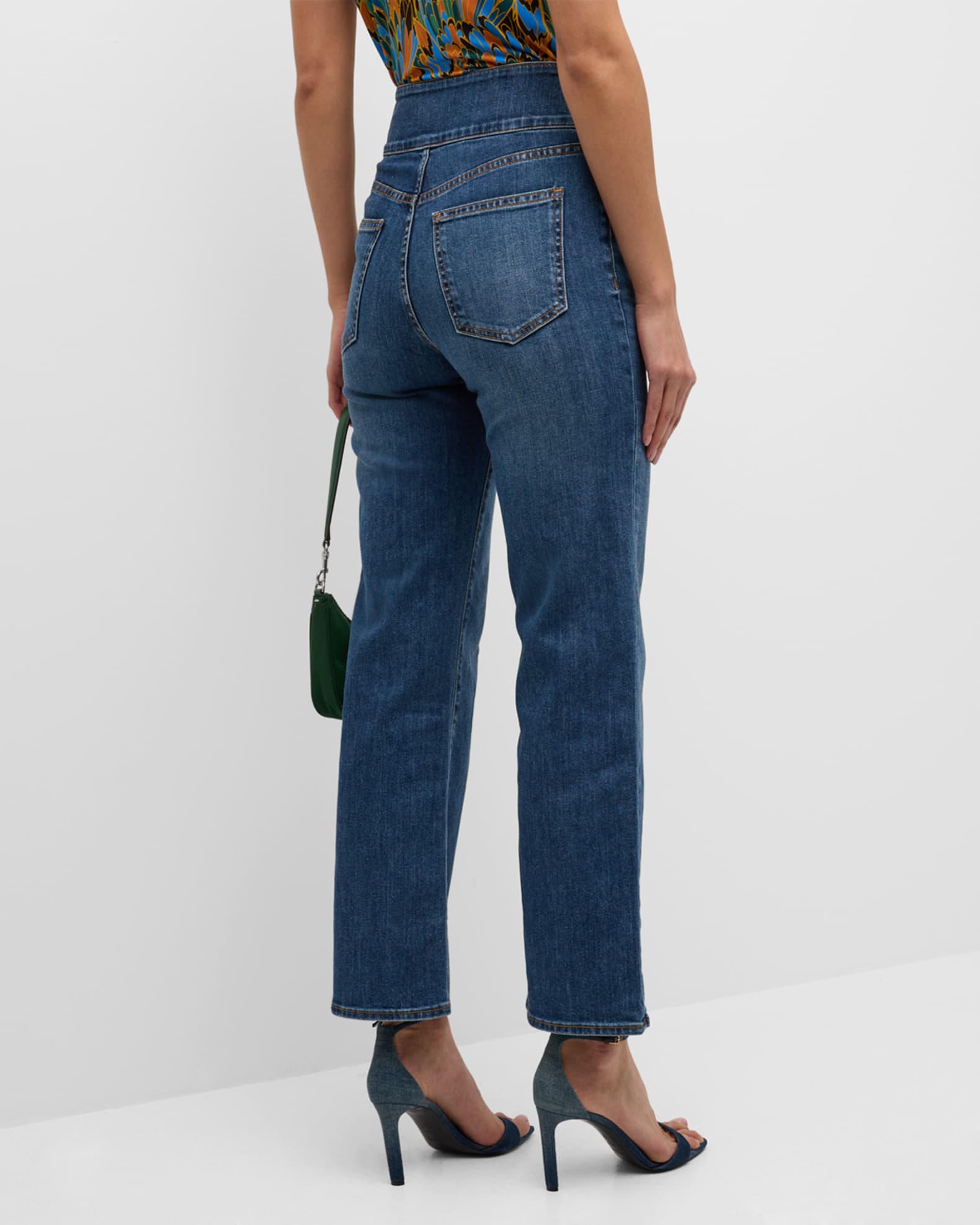 Ramy Brook Liv High-Rise Straight-Leg Jeans | Neiman Marcus