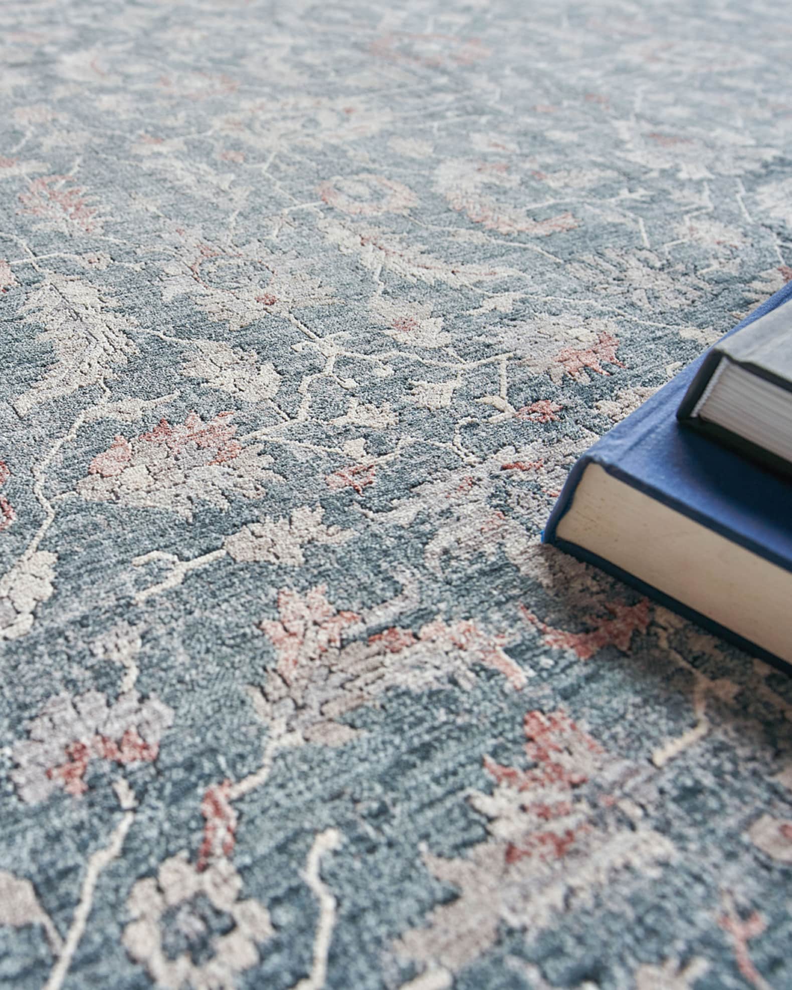 Exquisite Rugs Heritage Power-Loomed Blue & Rust Rug, 8' x 10' | Neiman ...