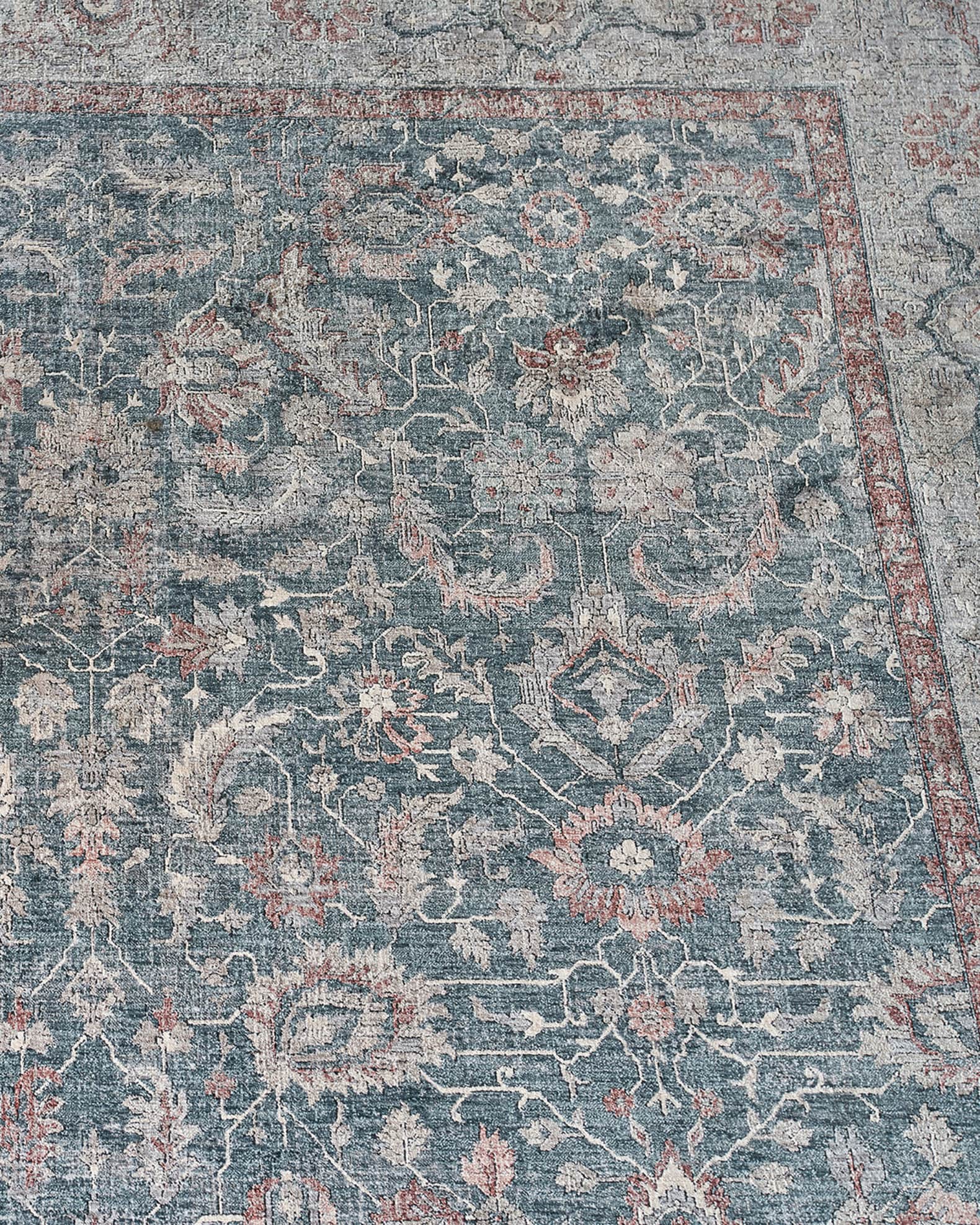 Exquisite Rugs Heritage Power-Loomed Blue & Rust Rug, 8' x 10' | Neiman ...