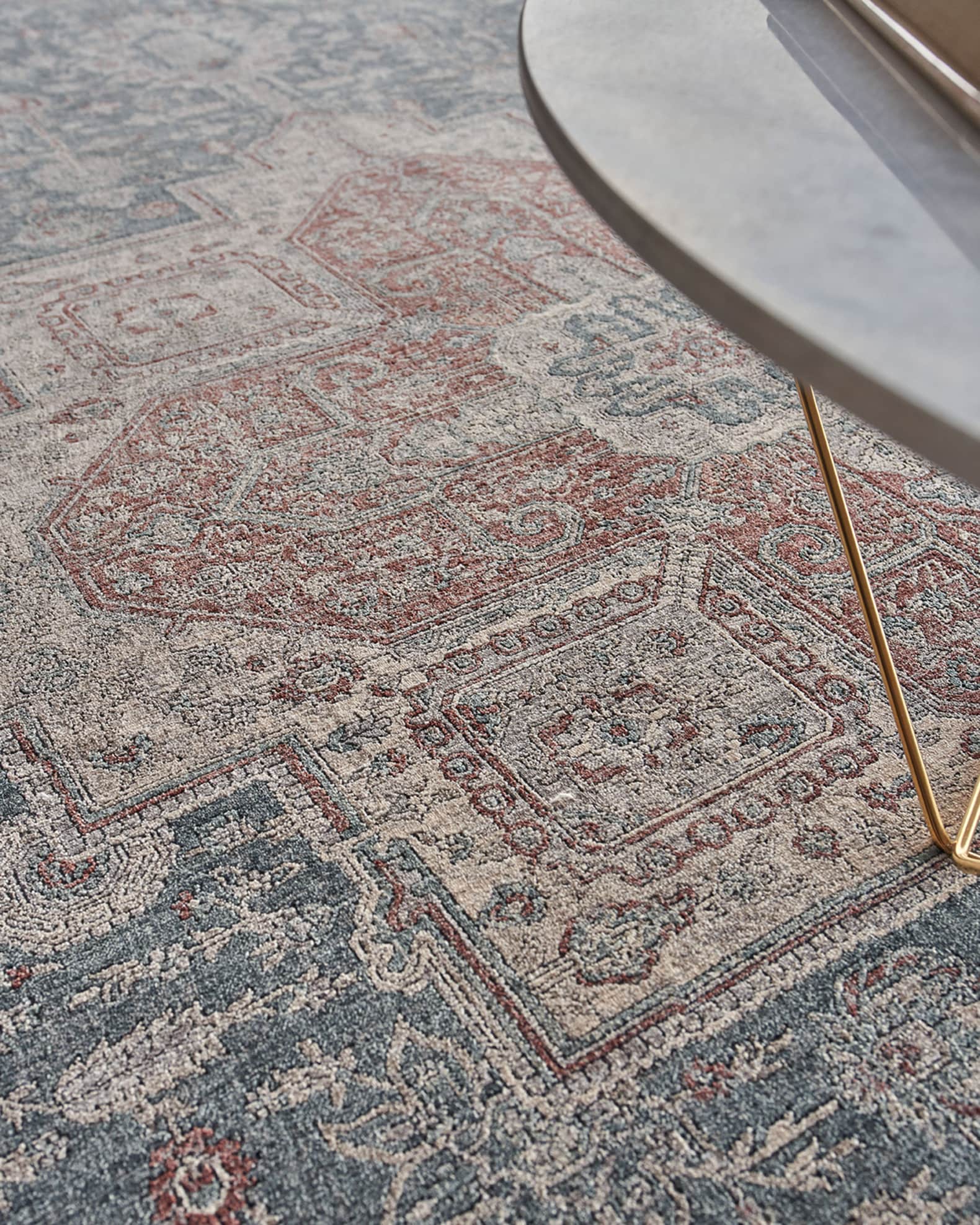 Exquisite Rugs Heritage Power-Loomed Blue & Rust Rug, 8' X 10' | Neiman ...