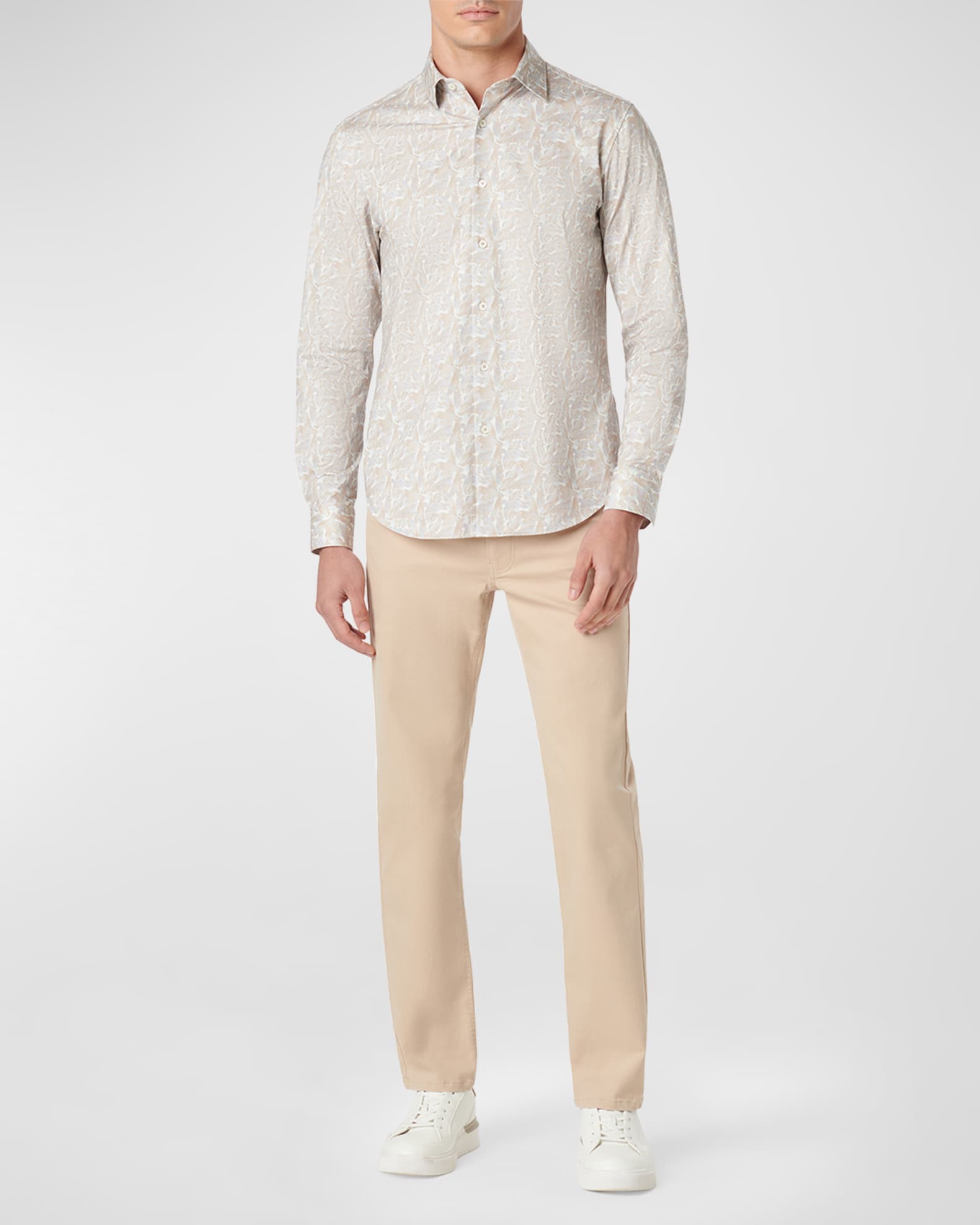 Bugatchi Men's OoohCotton James Sport Shirt | Neiman Marcus