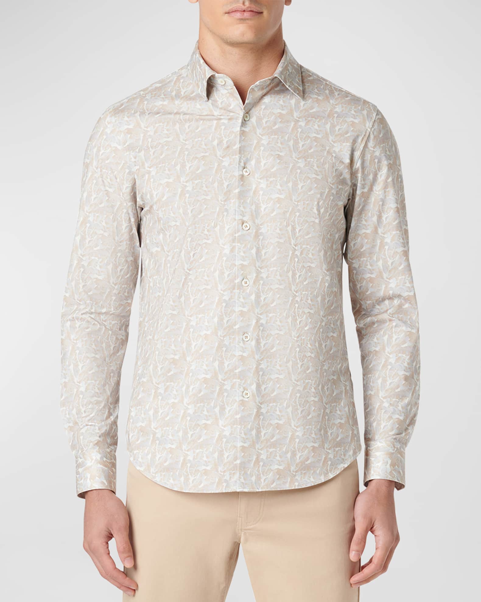 Bugatchi Men's OoohCotton James Sport Shirt | Neiman Marcus