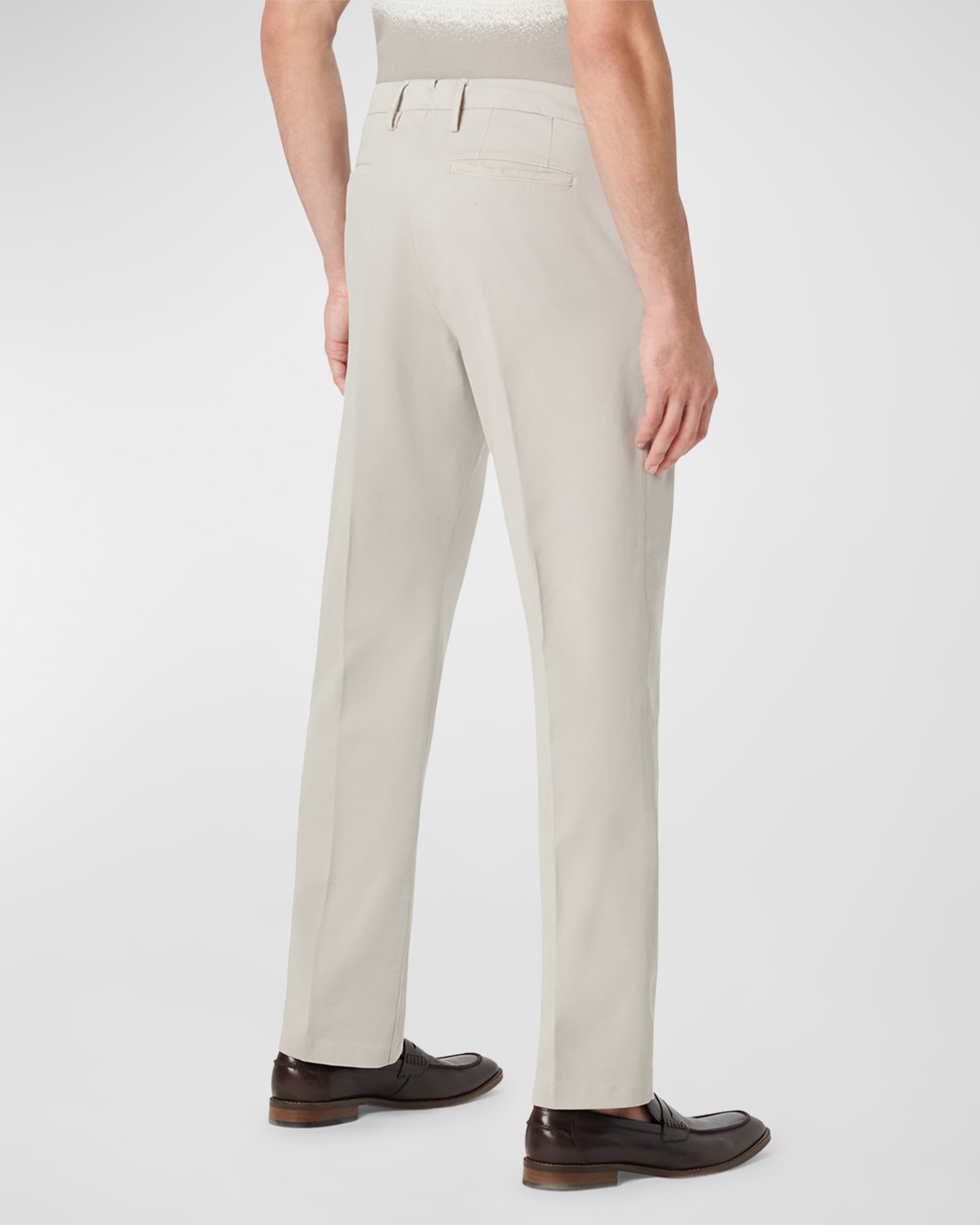 Bugatchi Men's Cotton-Lyocell Stretch Chino Pants | Neiman Marcus