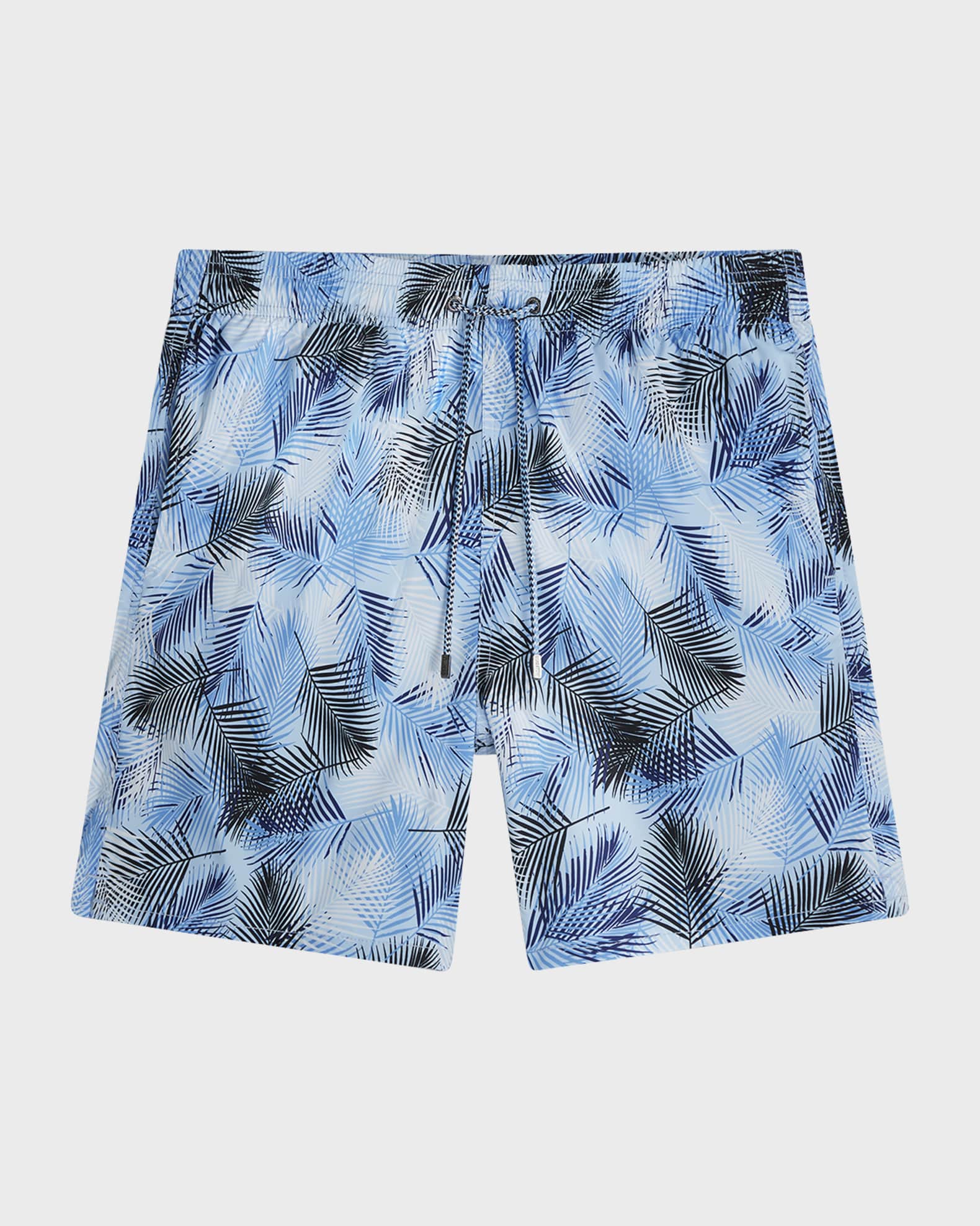 Bugatchi Men's Cosmo Leaf-Print Swim Trunks | Neiman Marcus