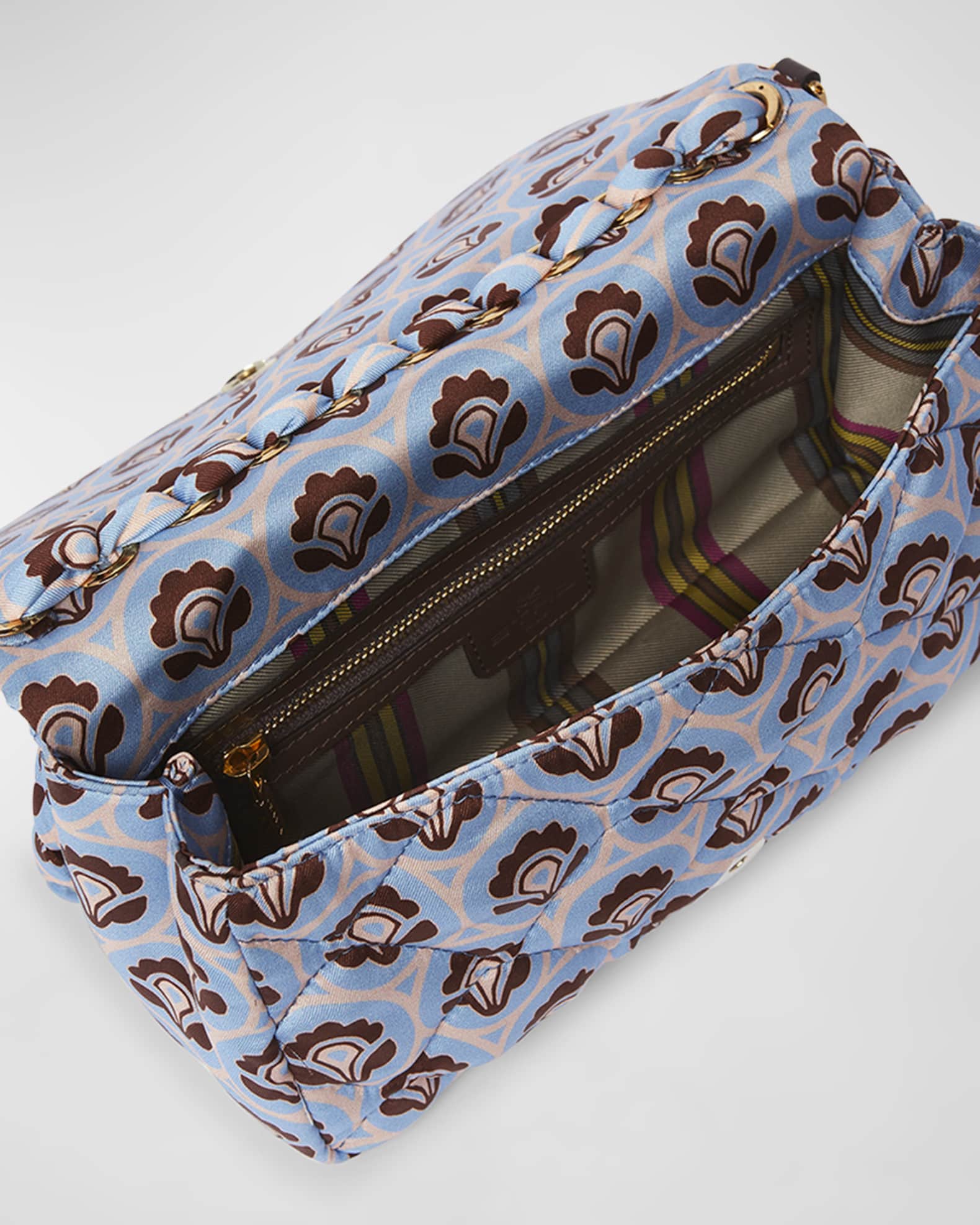 Etro Tessuto Floral Quilted Top-Handle Bag | Neiman Marcus