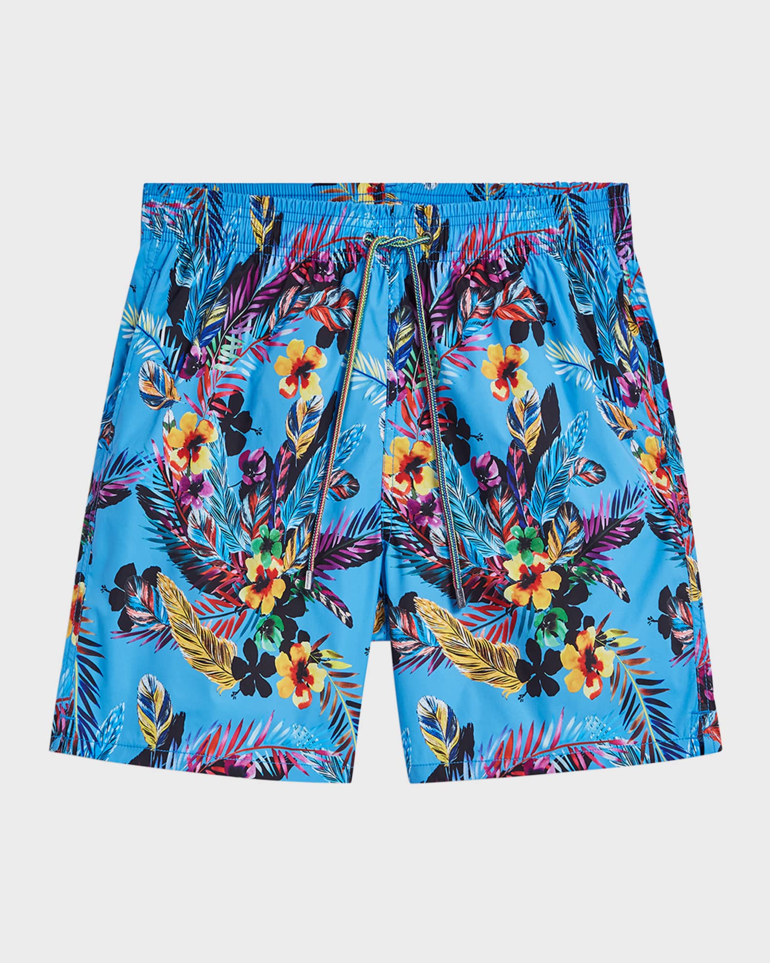 Bugatchi Men's Cosmo Floral Swim Trunks | Neiman Marcus