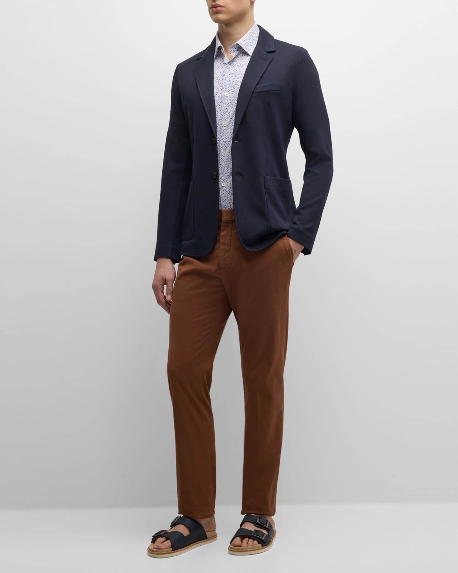 Bugatchi Men's 2-Button Twill Blazer | Neiman Marcus