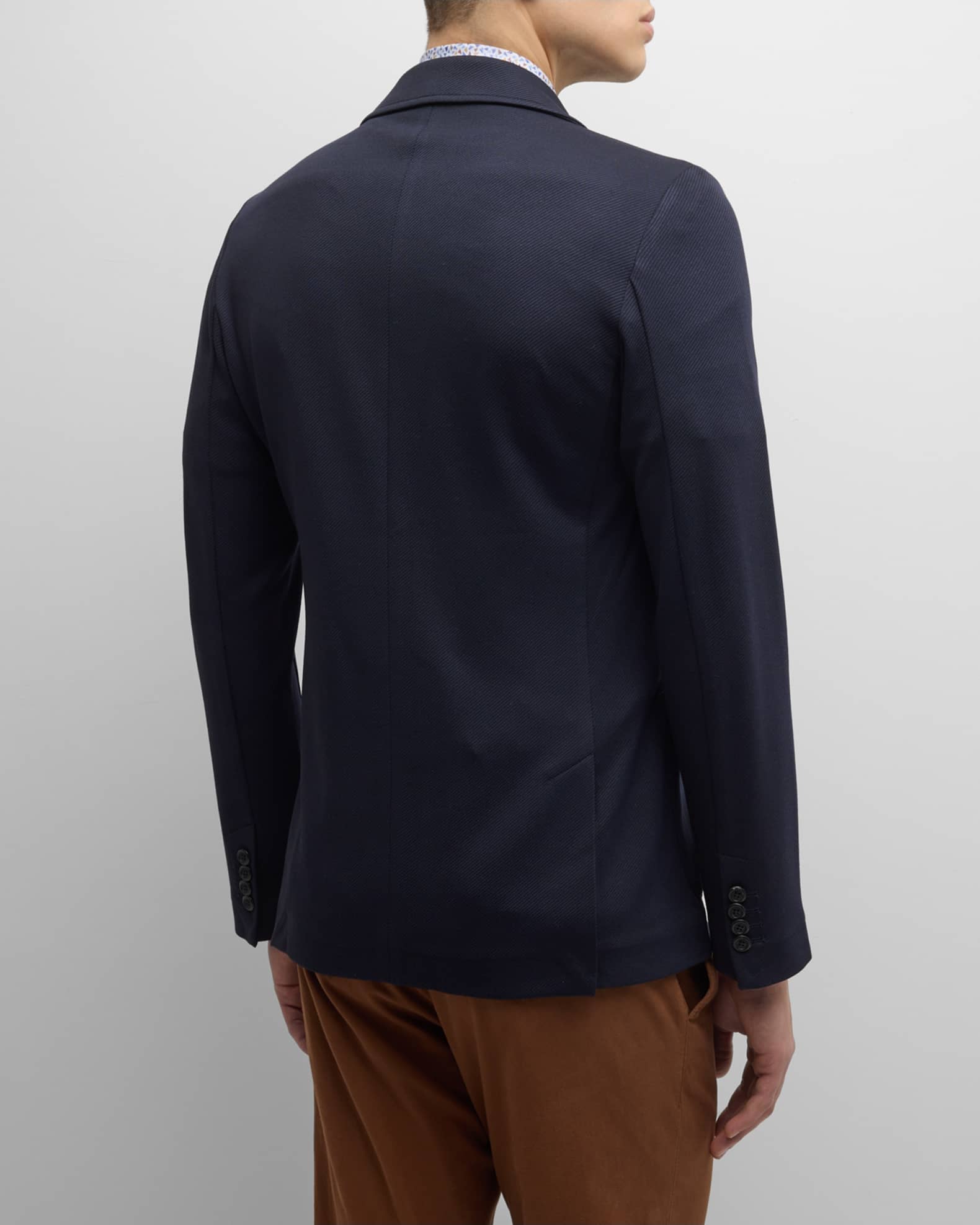 Bugatchi Men's 2-Button Twill Blazer | Neiman Marcus