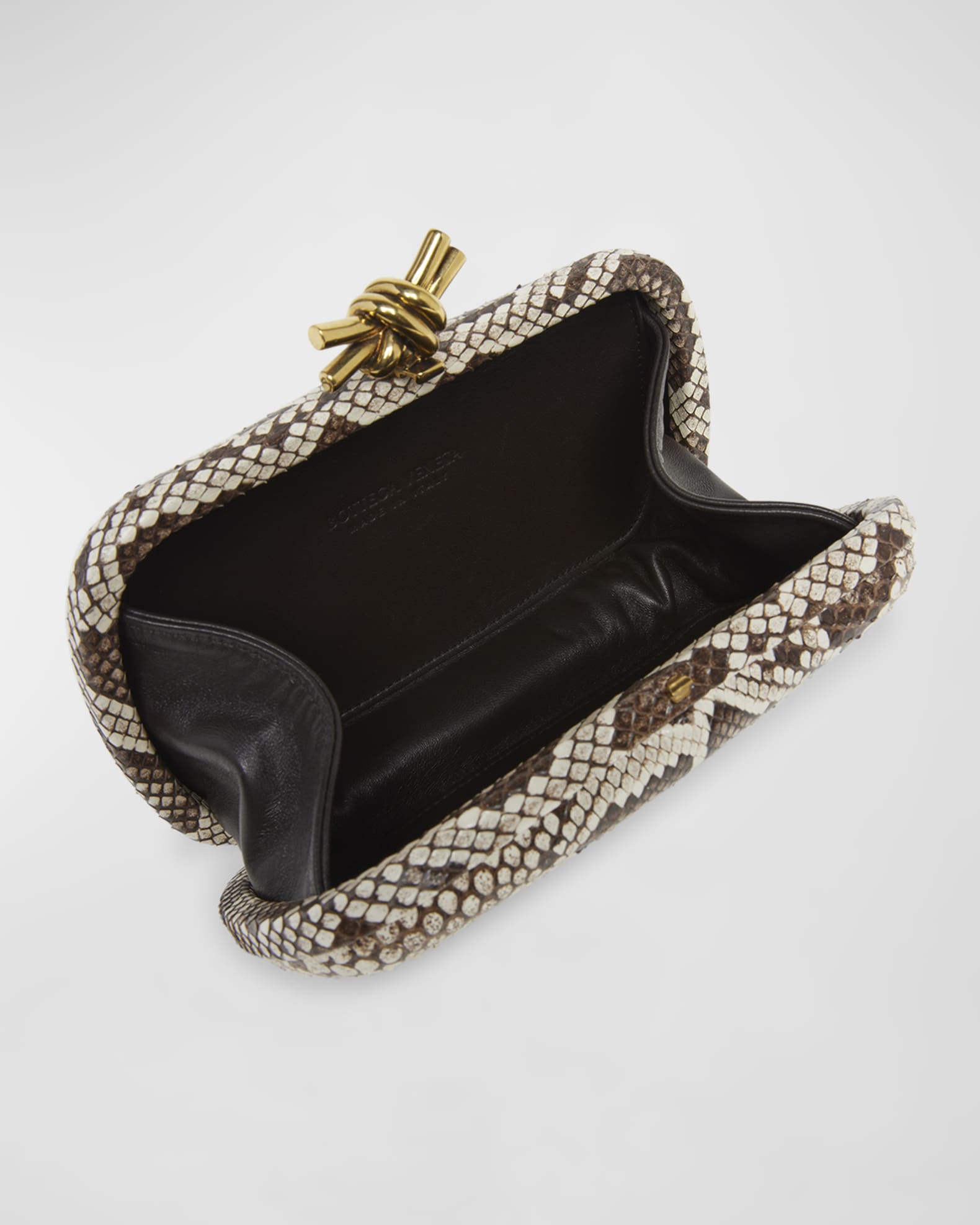 Bottega Veneta Knot Python Minaudiere | Neiman Marcus