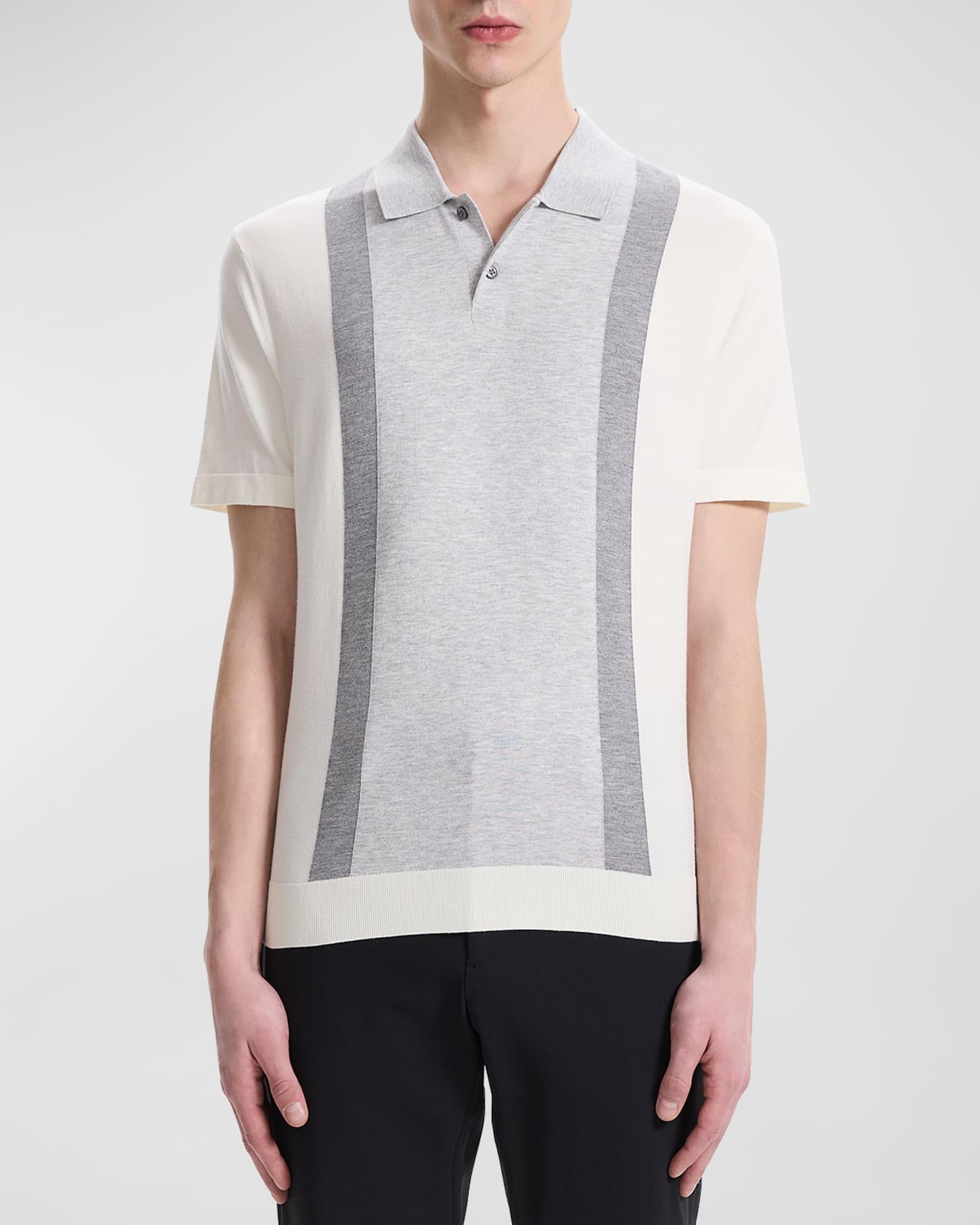 Theory Men's Colorblock Polo Shirt | Neiman Marcus