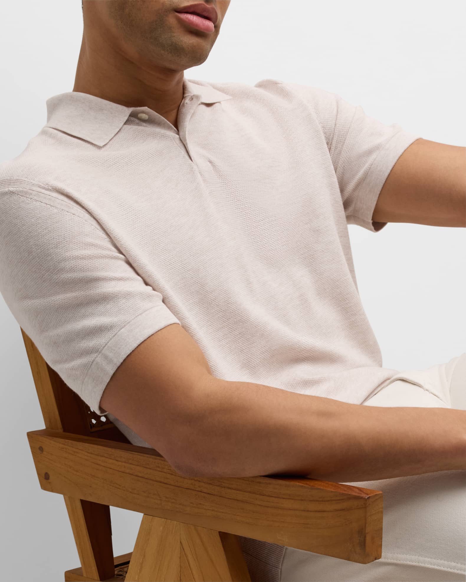 Theory Men's Goris Fine Bilen Polo Shirt | Neiman Marcus