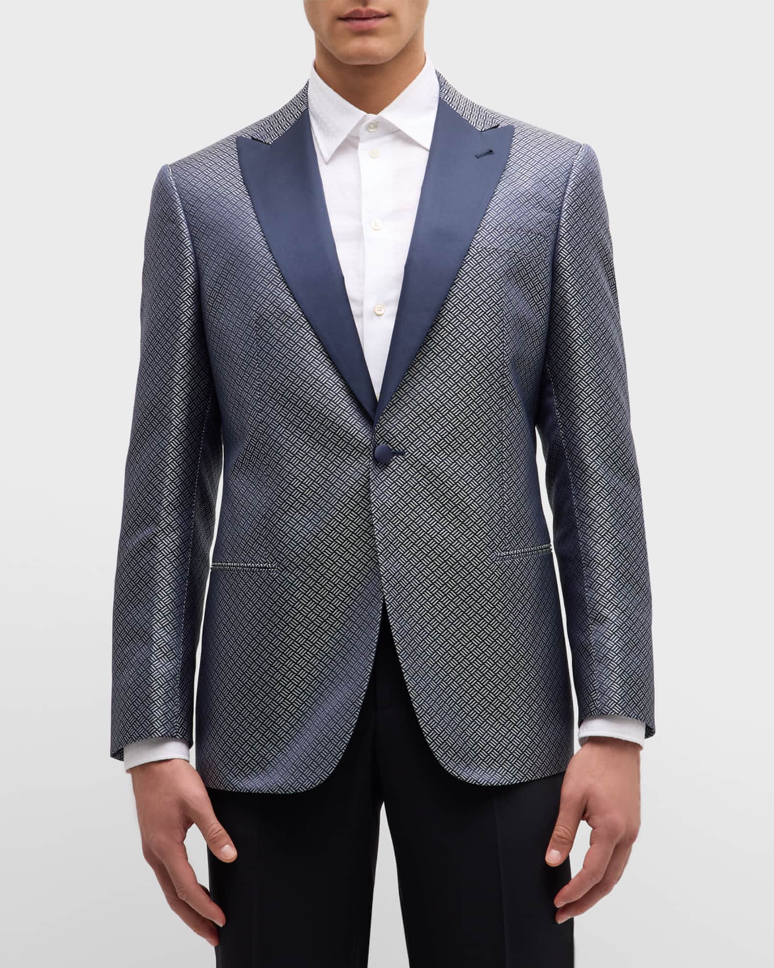 Giorgio Armani Men's Geo Jacquard Dinner Jacket | Neiman Marcus