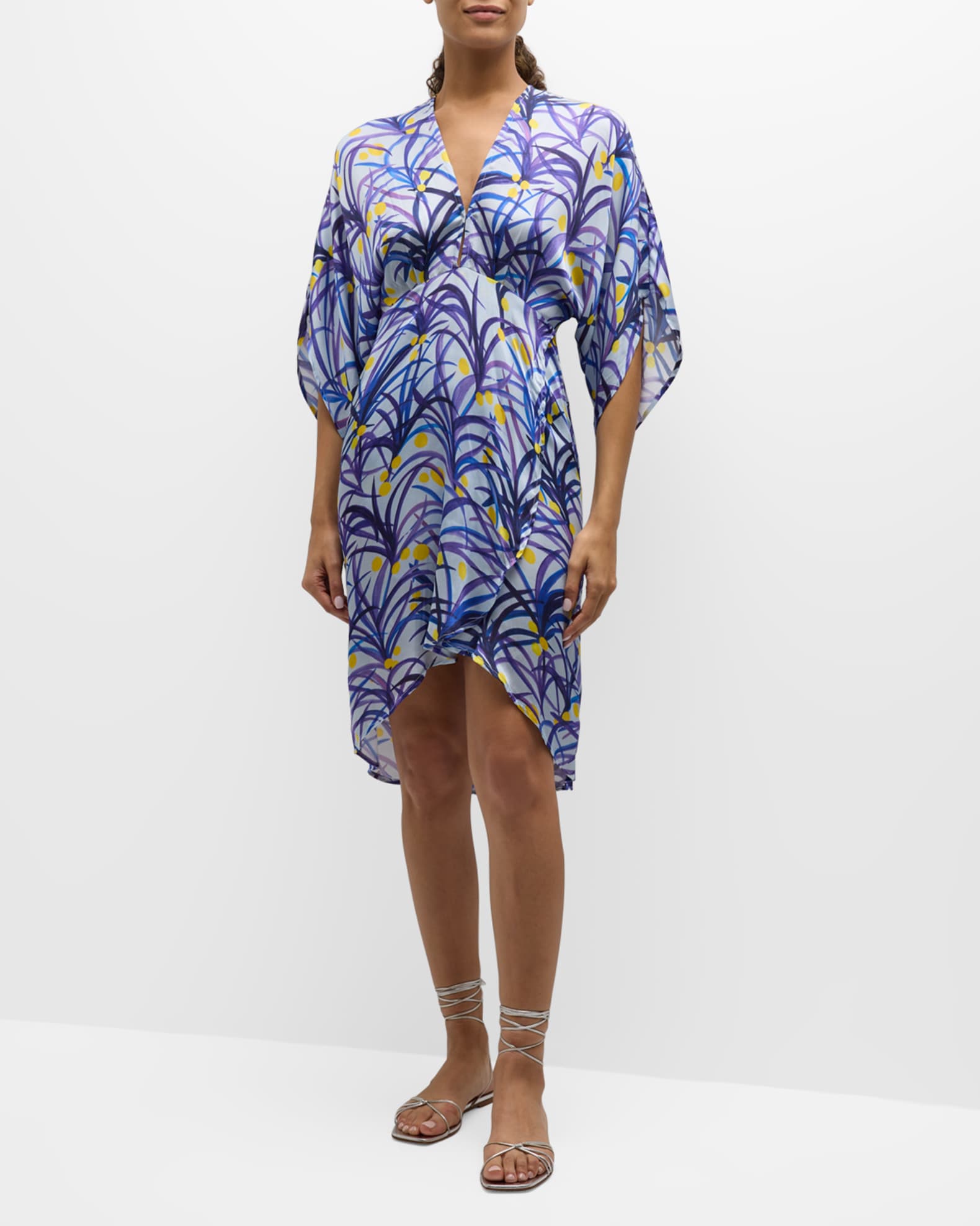 Jaline Katie Tutti Frutti Wrap Dress | Neiman Marcus
