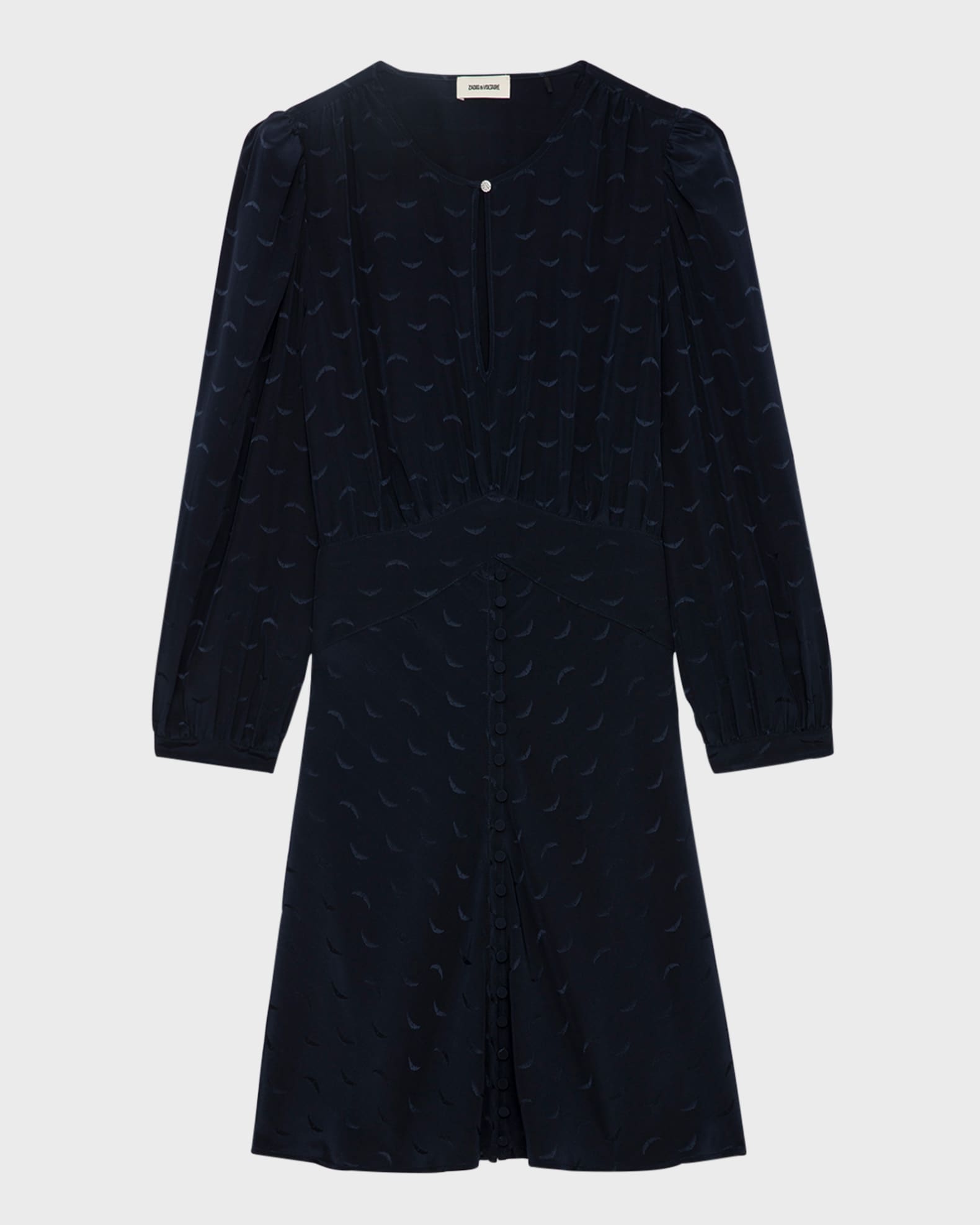 Zadig & Voltaire Rhodri Jacquard Wings Mini Dress | Neiman Marcus
