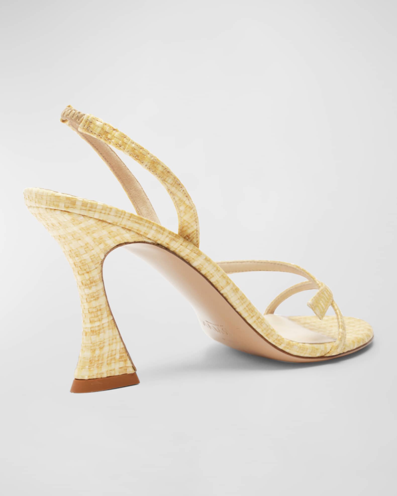 Alexandre Birman Tita Bell Raffia Slingback Sandals | Neiman Marcus